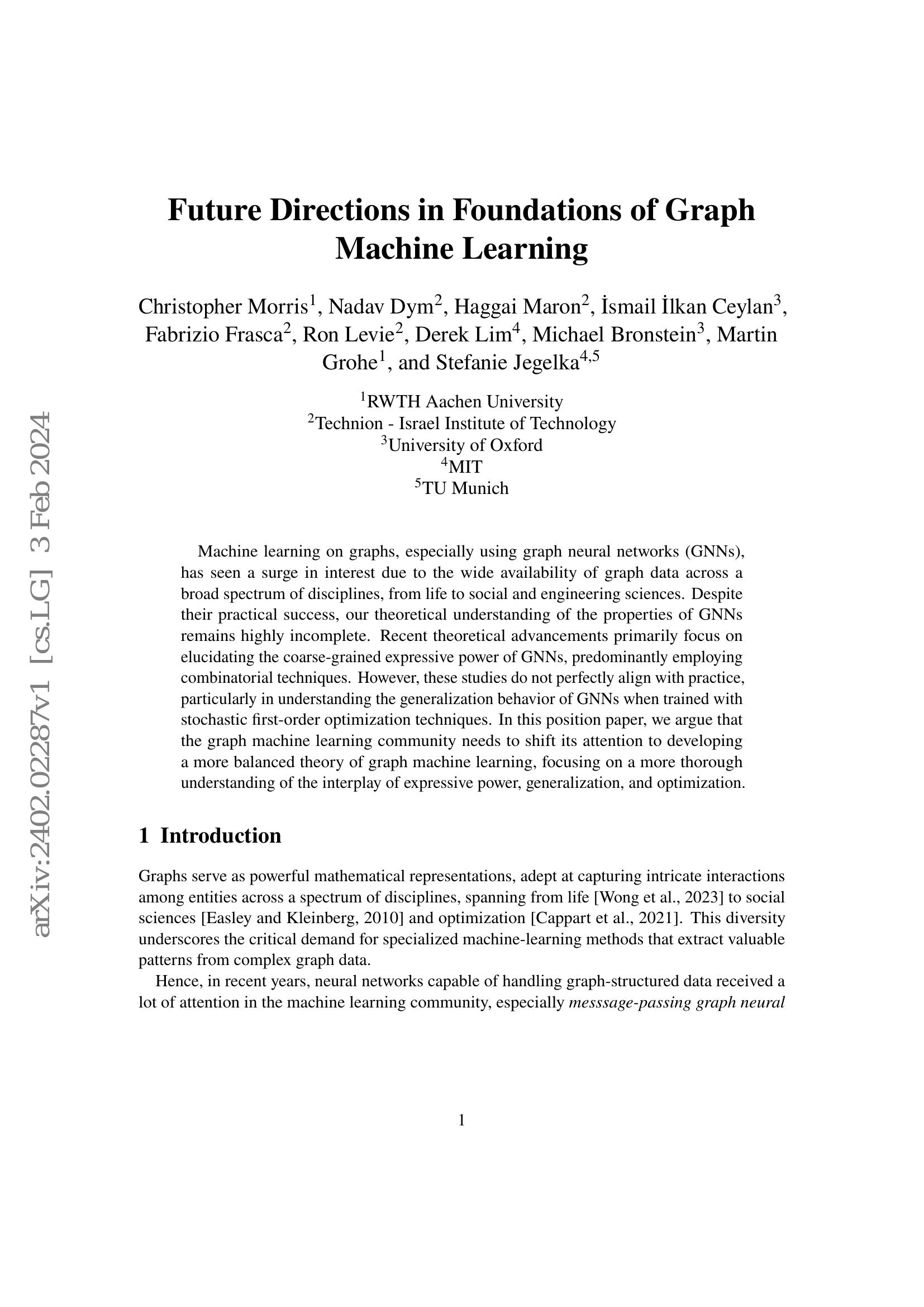 Future Directions in Foundations of Graph Machine Learning - 智源社区论文