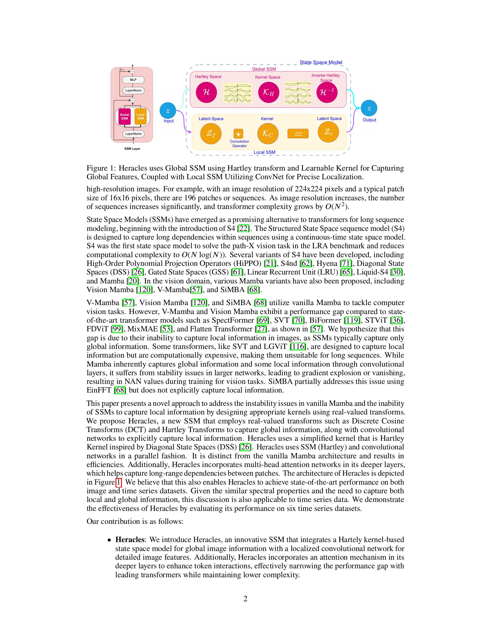 Heracles: A Hybrid SSM-Transformer Model for High-Resolution Image and ...