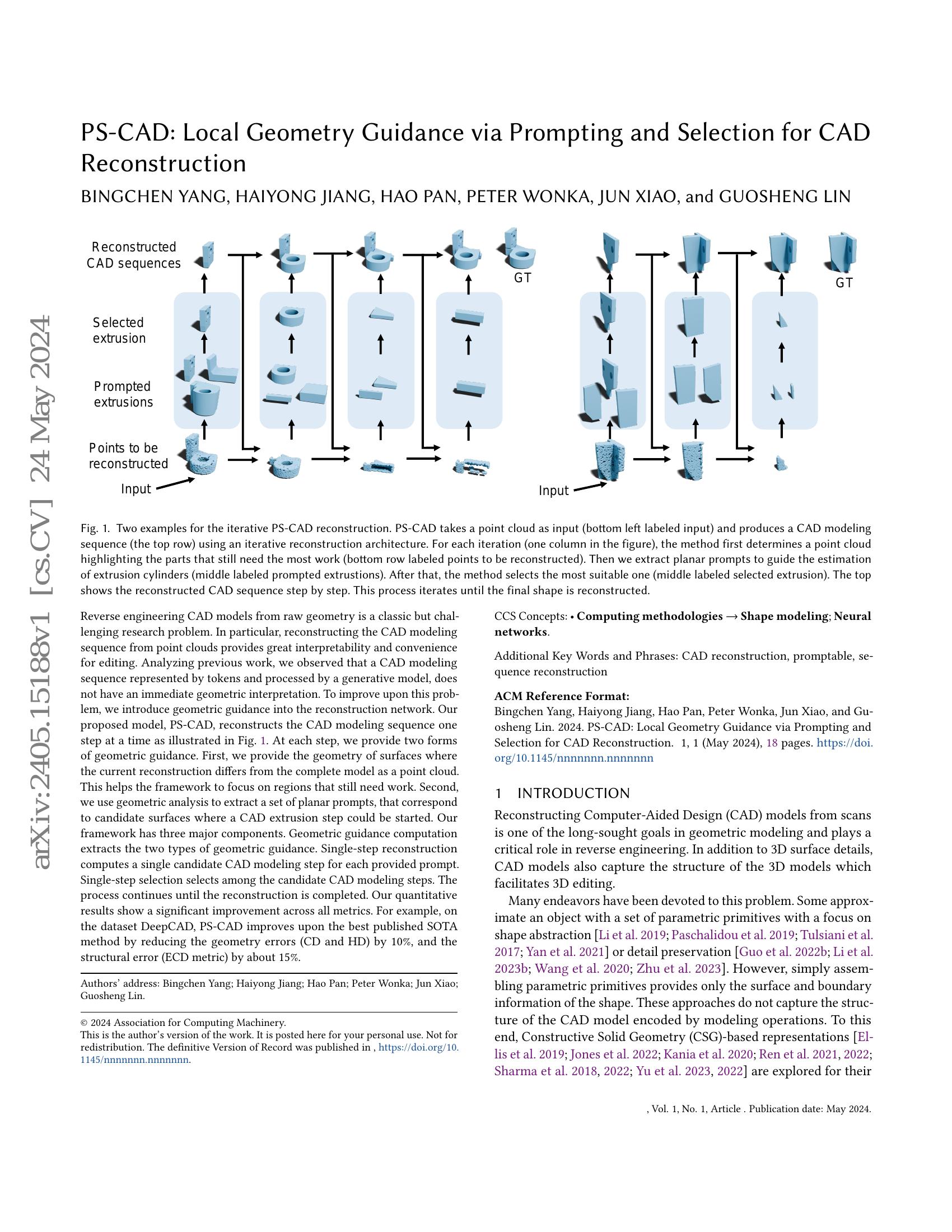 PS-CAD: Local Geometry Guidance via Prompting and Selection for CAD Reconstruction - 智源社区论文