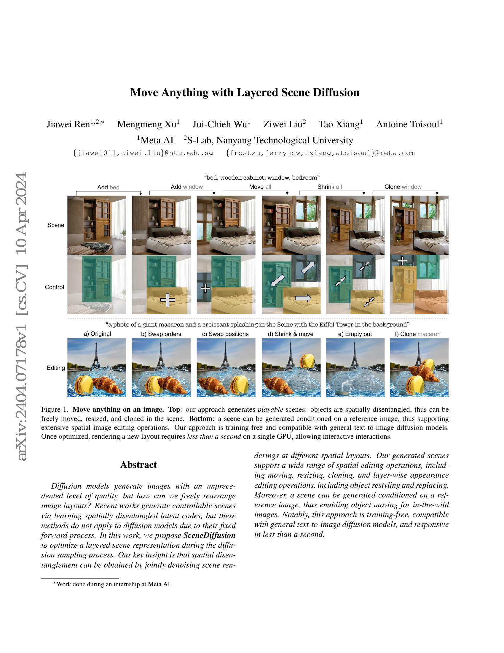 Move Anything with Layered Scene Diffusion - 智源社区论文