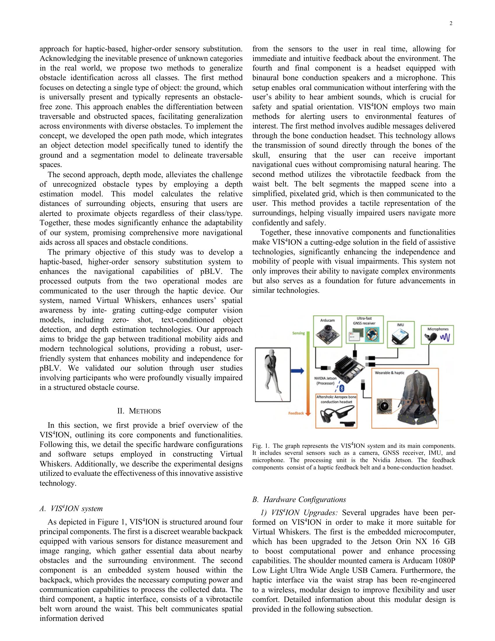 Haptics-based, higher-order Sensory Substitution designed for Object Negotiation in Blindness ...