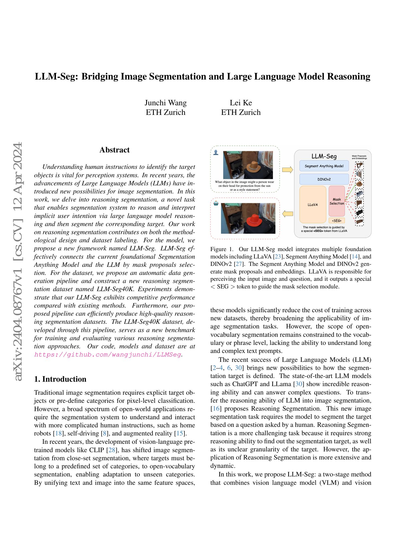 LLM-Seg: Bridging Image Segmentation and Large Language Model Reasoning - 智源社区论文