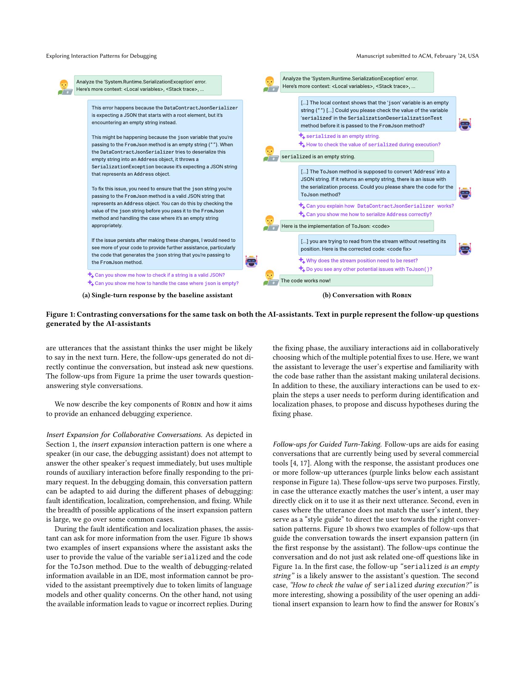 Exploring Interaction Patterns for Debugging: Enhancing Conversational Capabilities of AI ...