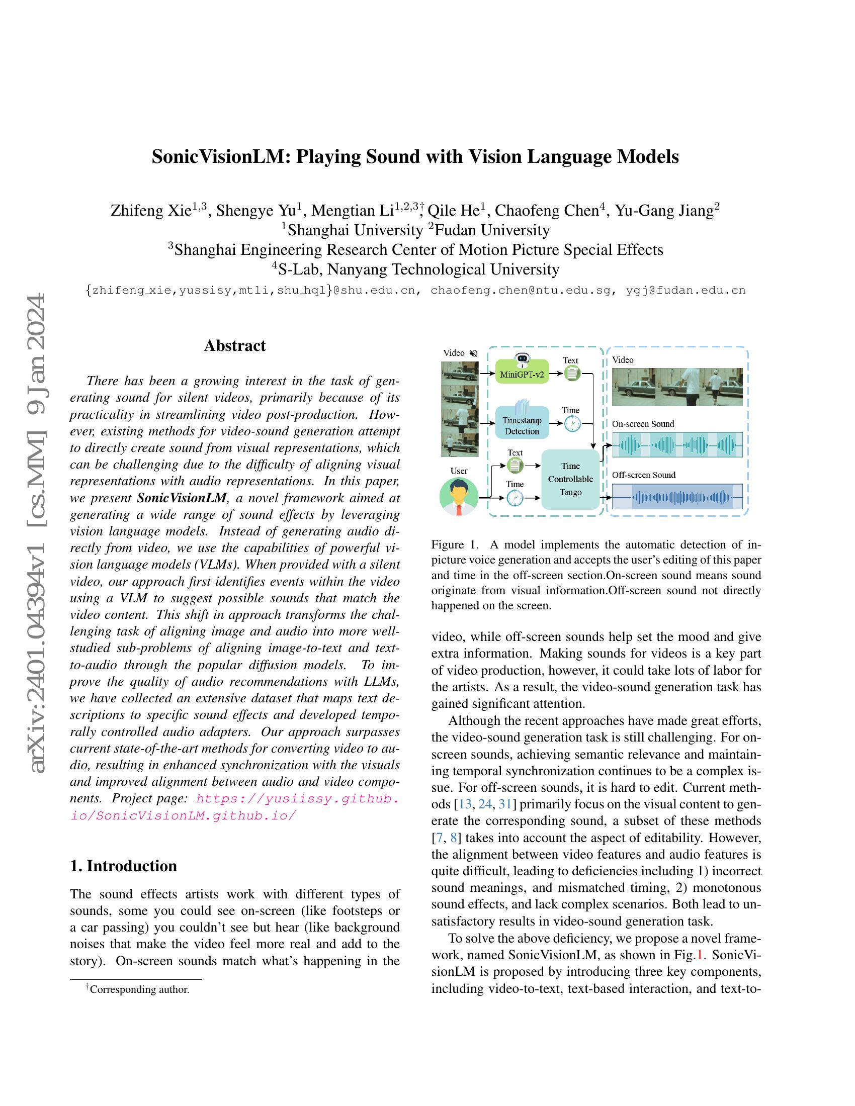 SonicVisionLM: Playing Sound with Vision Language Models - 智源社区论文