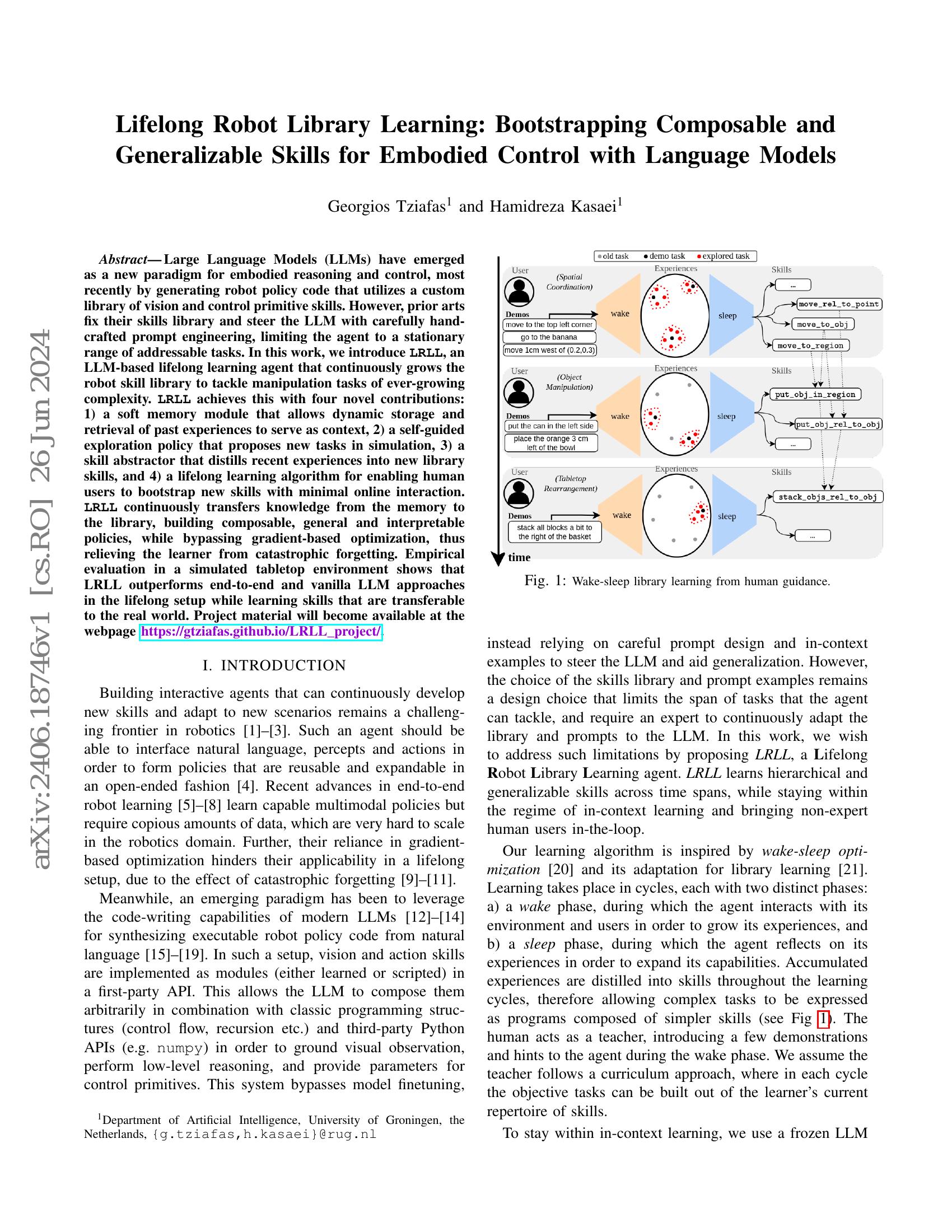 Lifelong Robot Library Learning: Bootstrapping Composable and ...