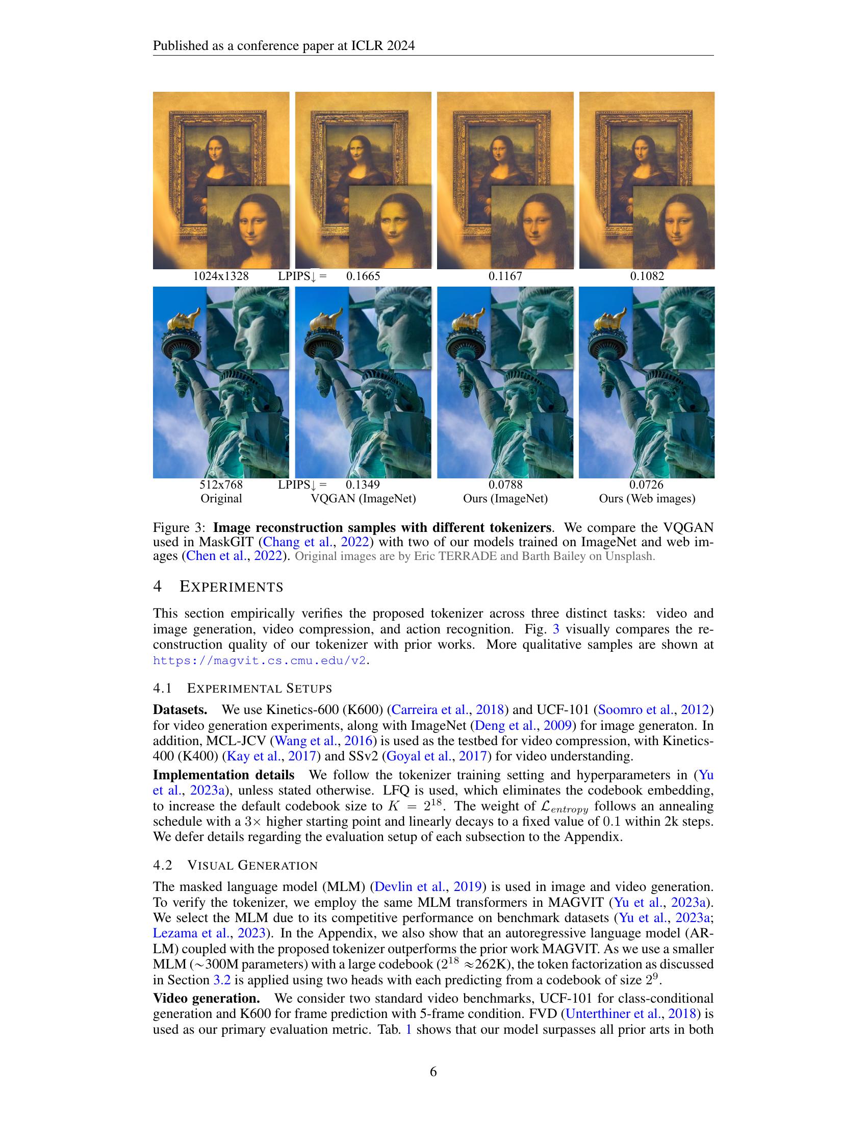 Language Model Beats Diffusion -- Tokenizer is Key to Visual Generation ...