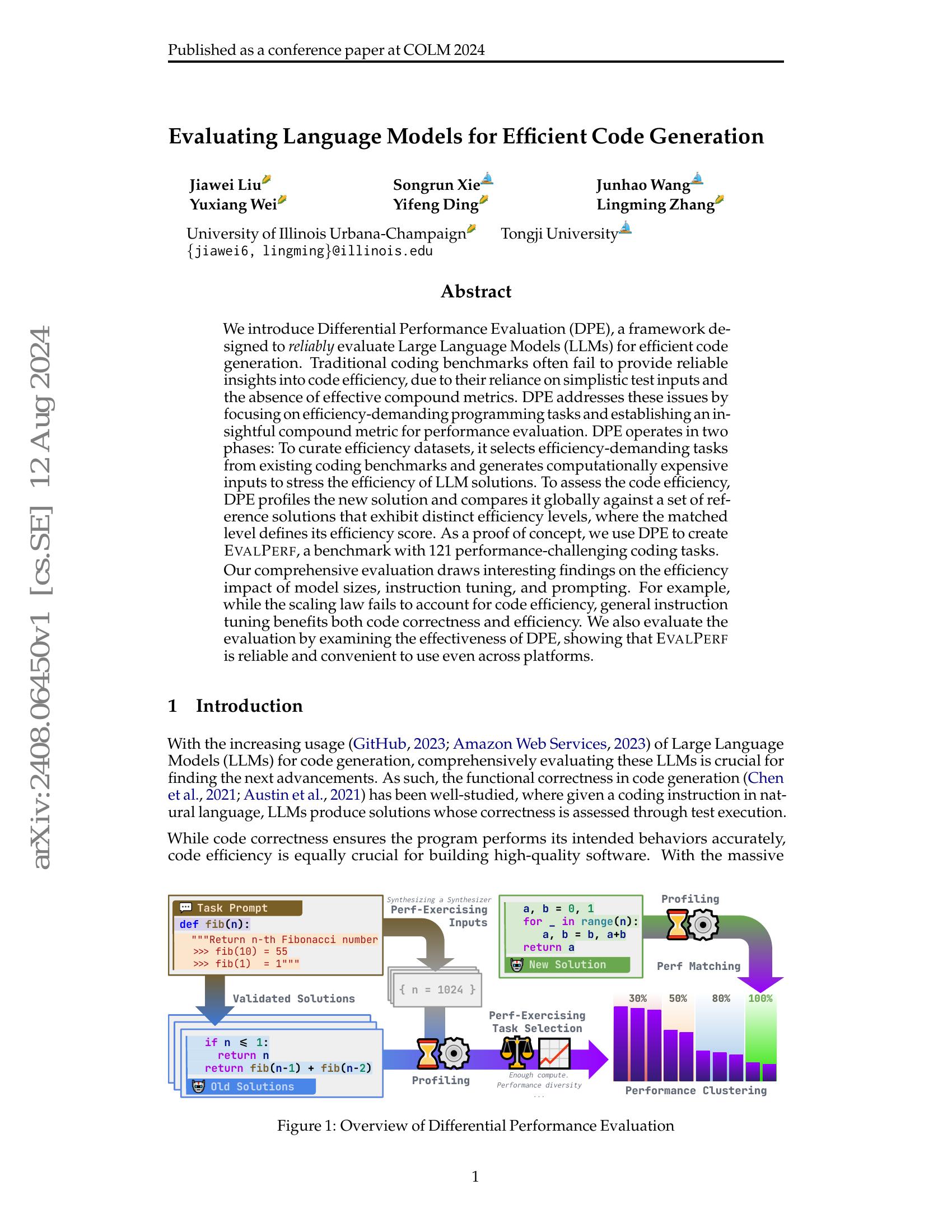 Evaluating Language Models for Efficient Code Generation - 智源社区论文