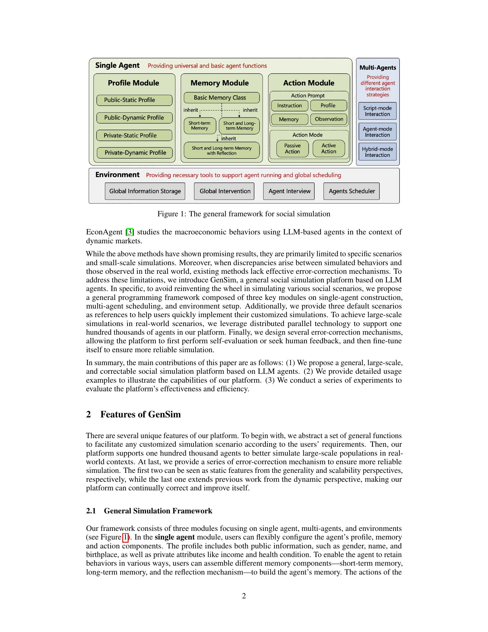 GenSim: A General Social Simulation Platform with Large Language Model based Agents - 智源社区论文