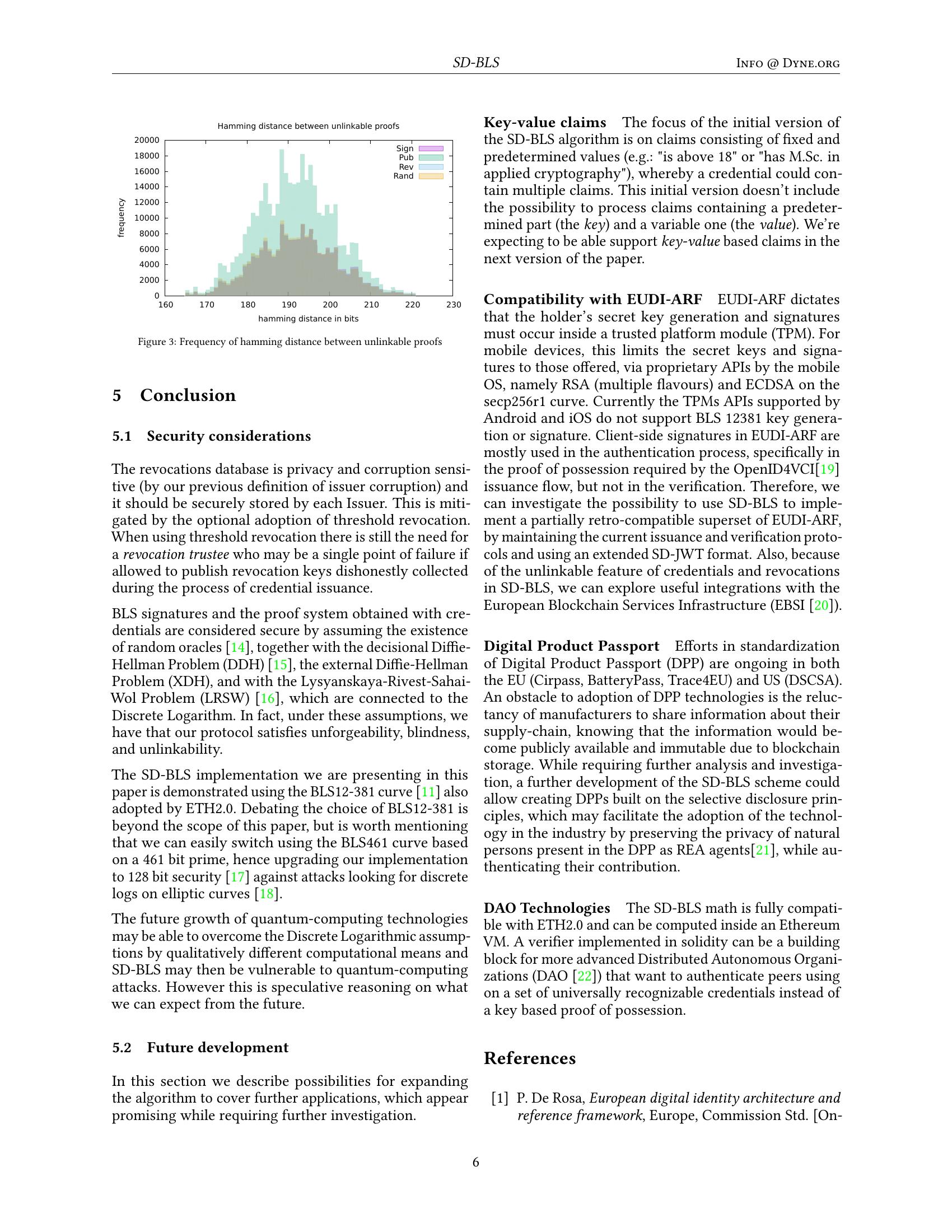 SD-BLS: Privacy Preserving Selective Disclosure and Unlinkable ...