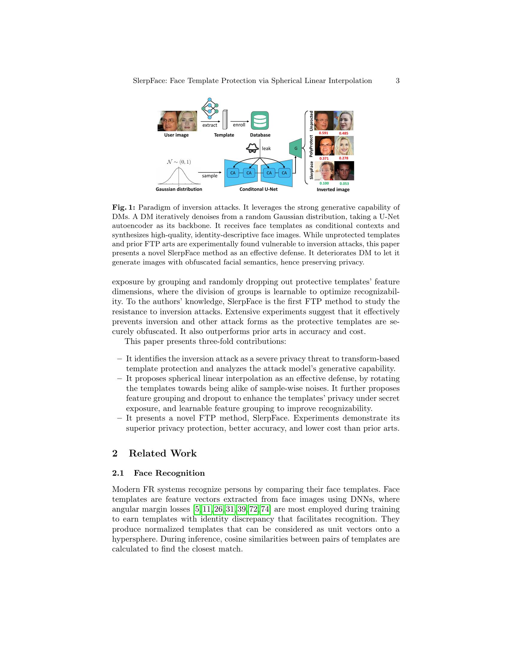 SlerpFace: Face Template Protection via Spherical Linear Interpolation ...