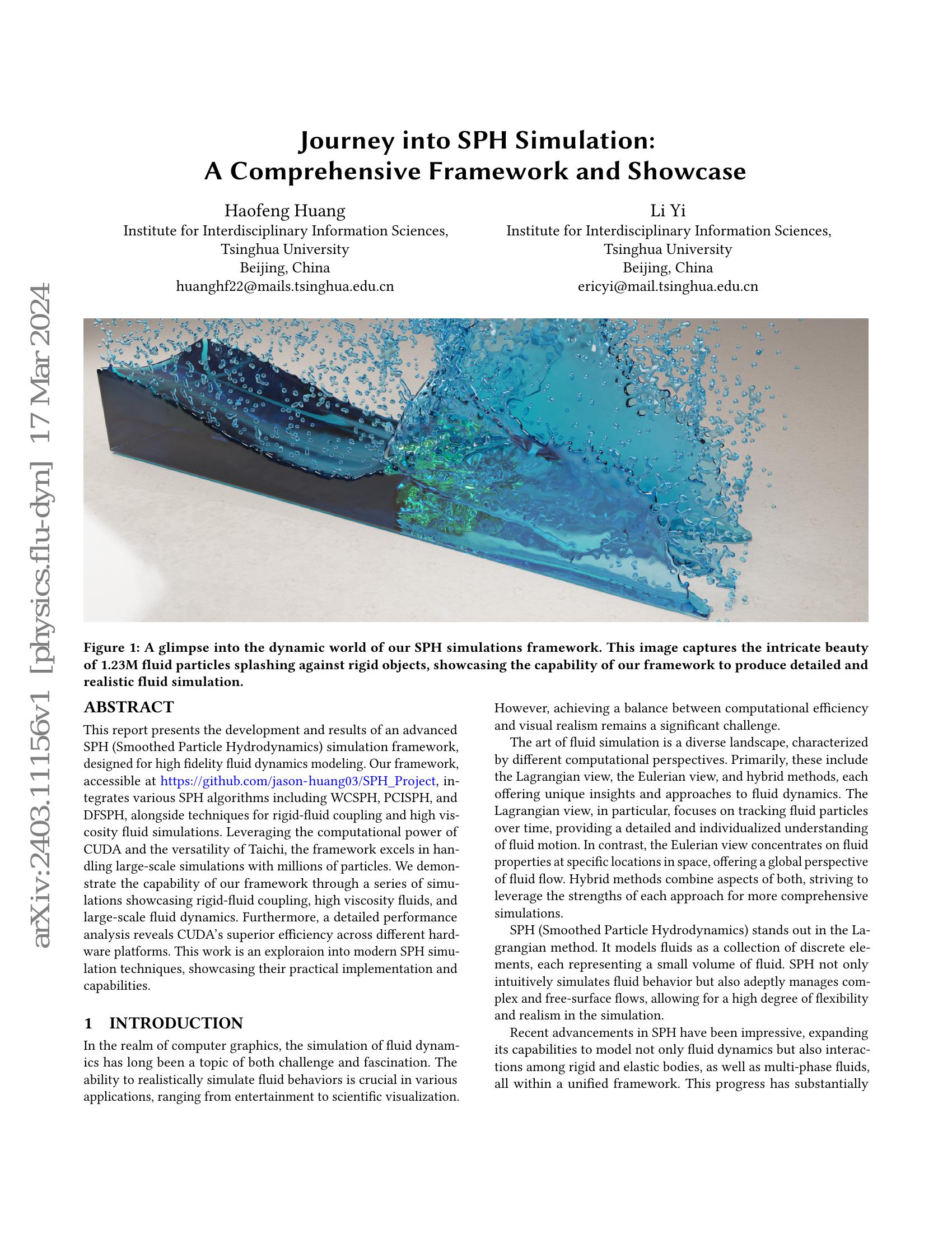 Journey into SPH Simulation: A Comprehensive Framework and Showcase - 智 ...