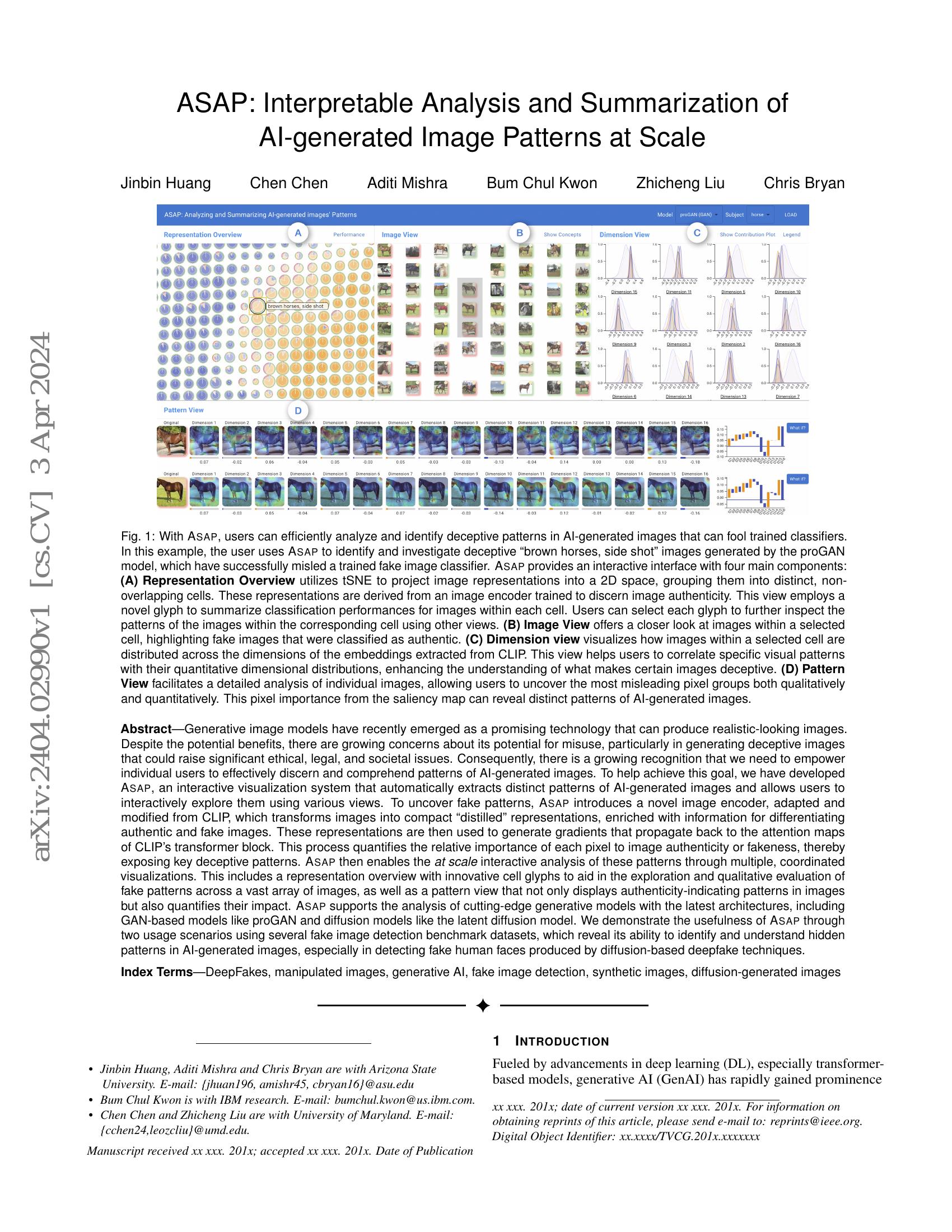 ASAP: Interpretable Analysis and Summarization of AI-generated Image ...