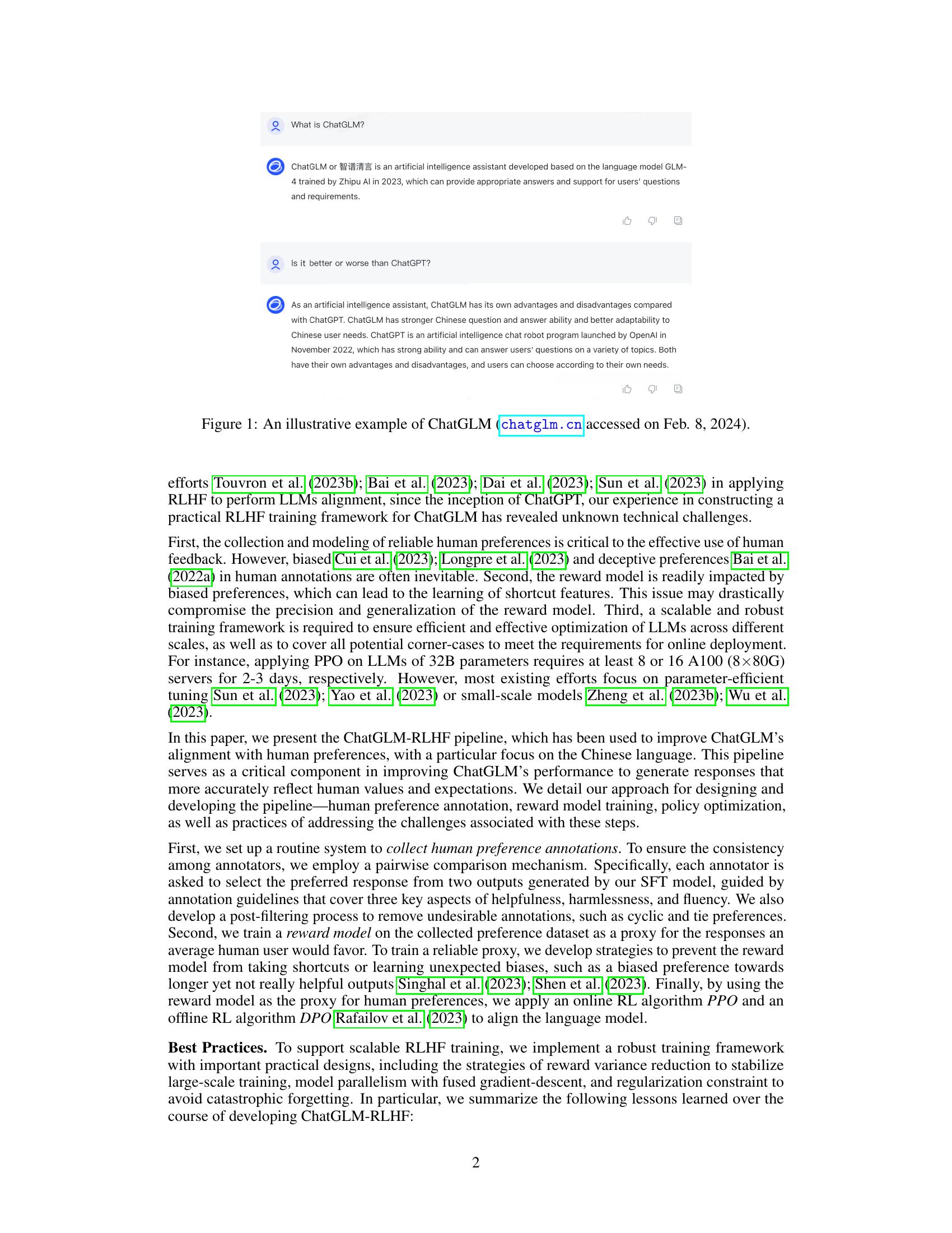 ChatGLM-RLHF: Practices of Aligning Large Language Models with Human Feedback - 智源社区论文