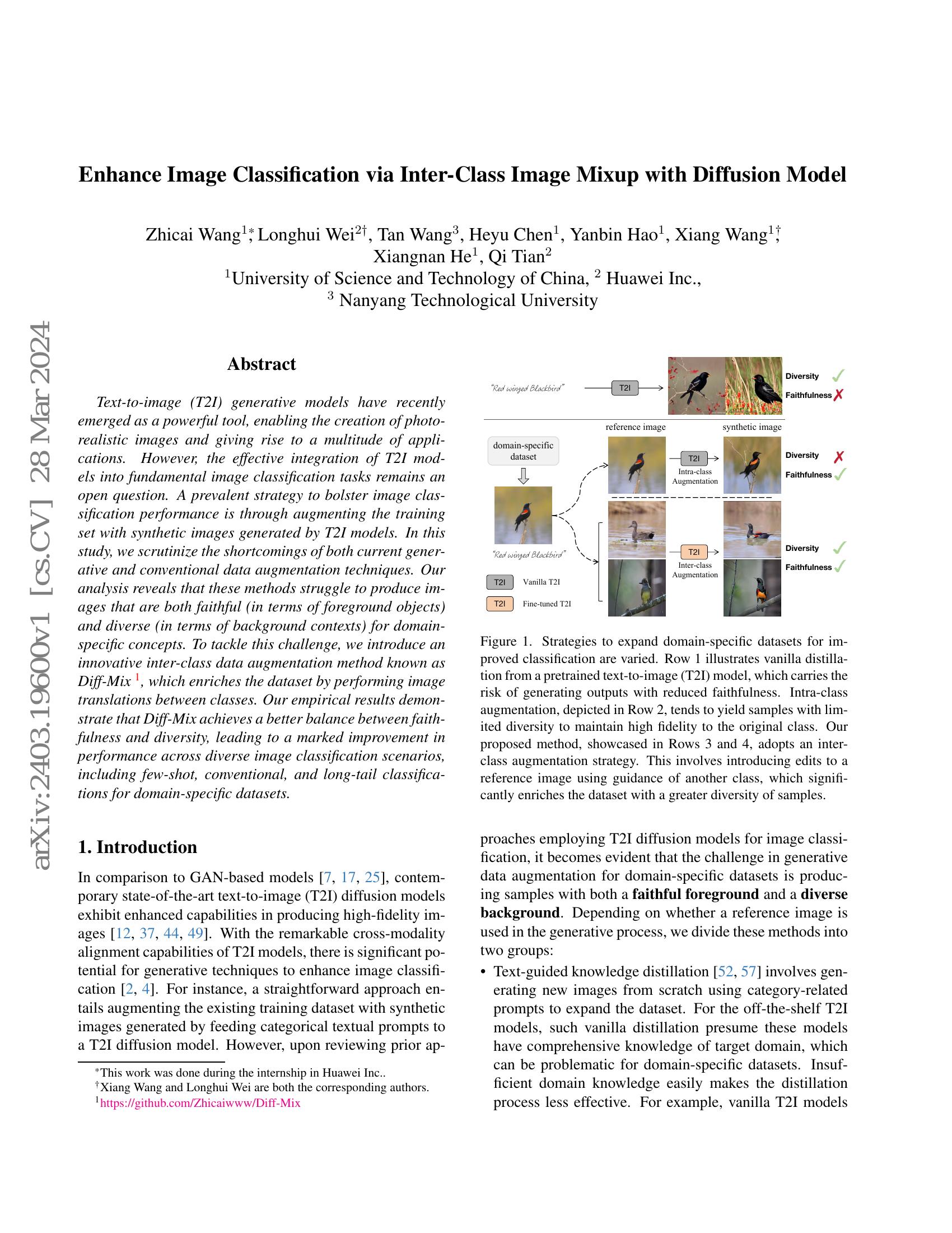 Enhance Image Classification via Inter-Class Image Mixup with Diffusion ...