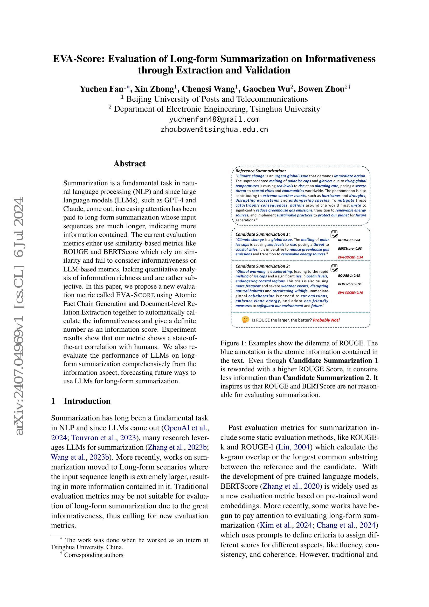 EVA-Score: Evaluation of Long-form Summarization on Informativeness ...