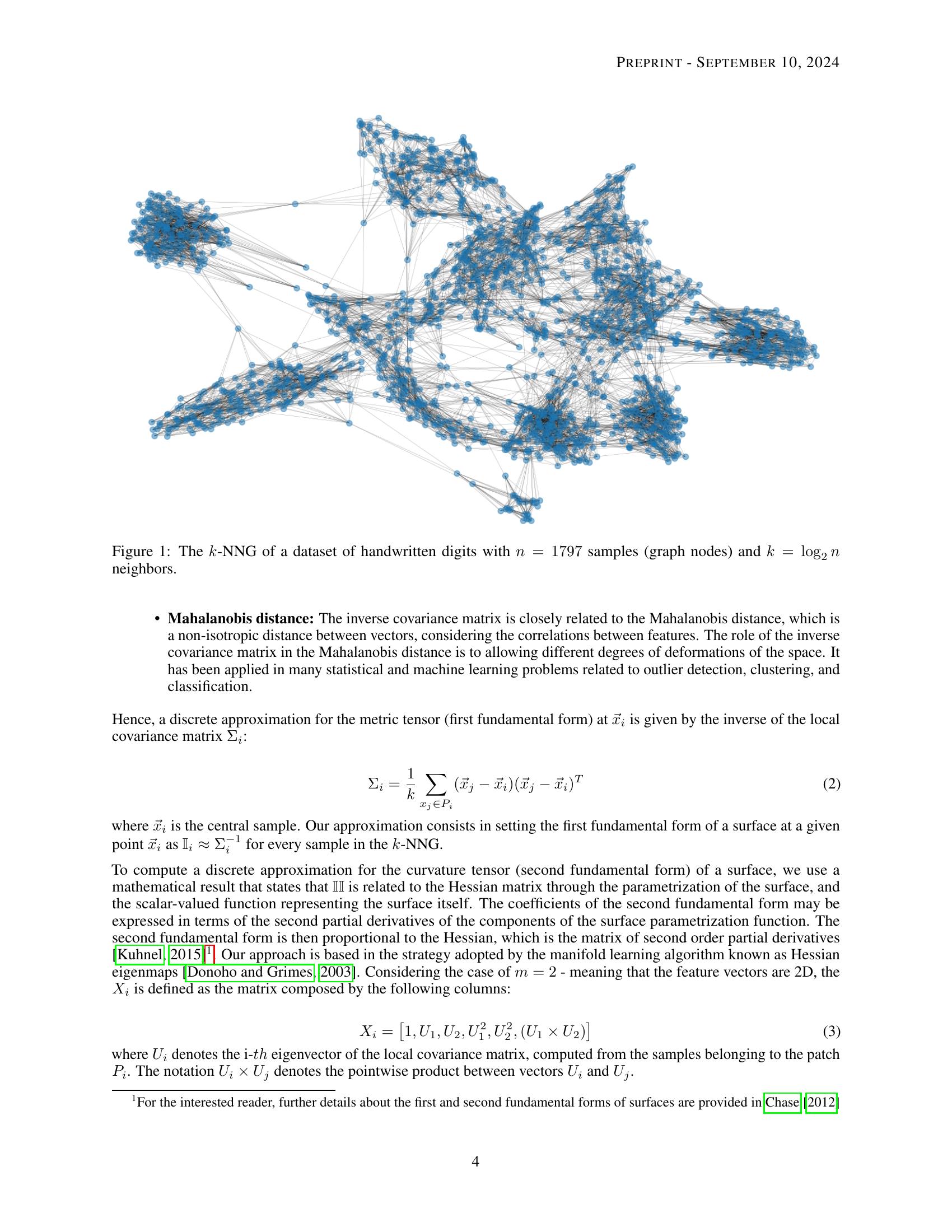 Adaptive $k$-nearest neighbor classifier based on the local estimation of the shape operator - 智 ...