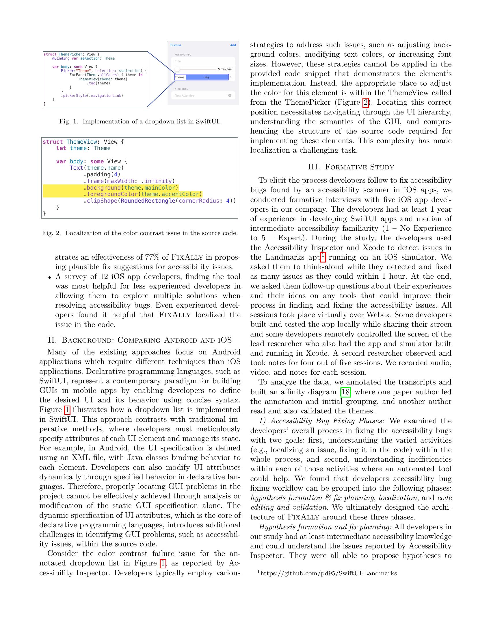 Automated Code Fix Suggestions for Accessibility Issues in Mobile Apps ...
