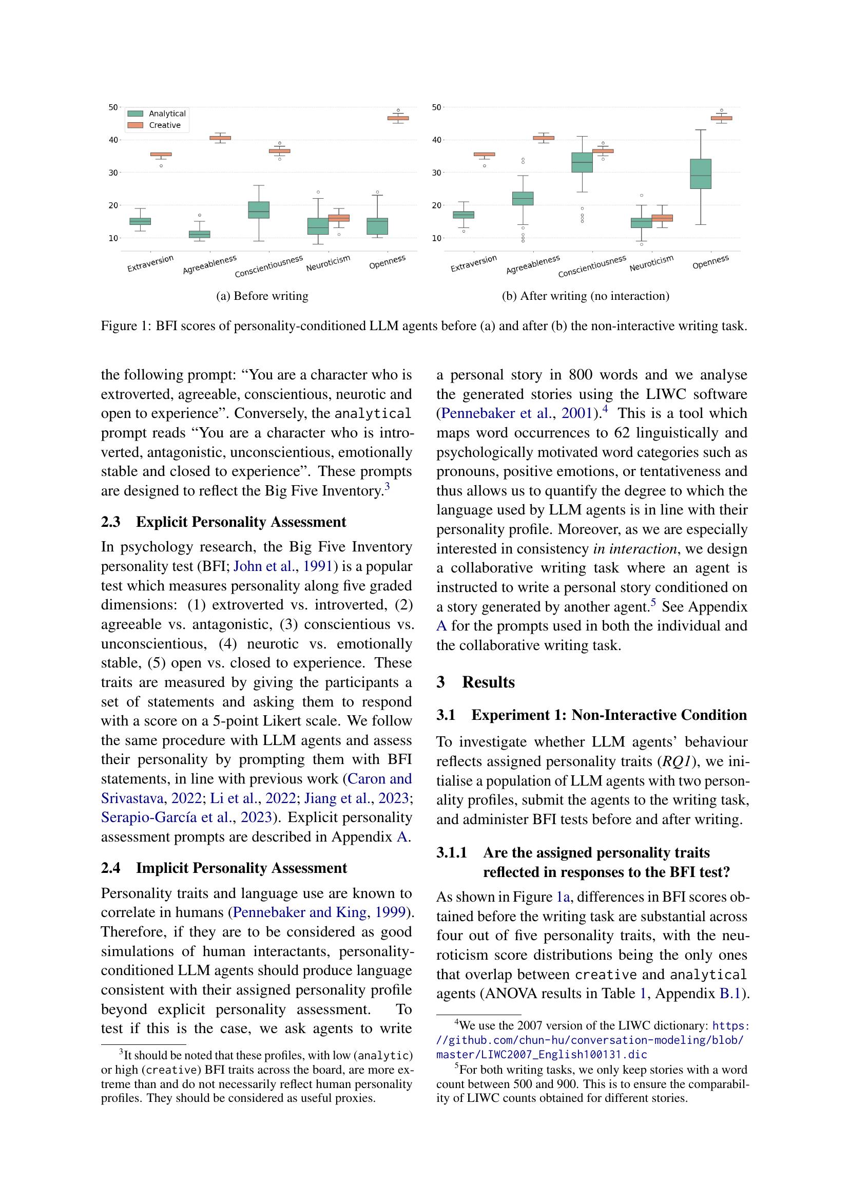 LLM Agents in Interaction: Measuring Personality Consistency and ...