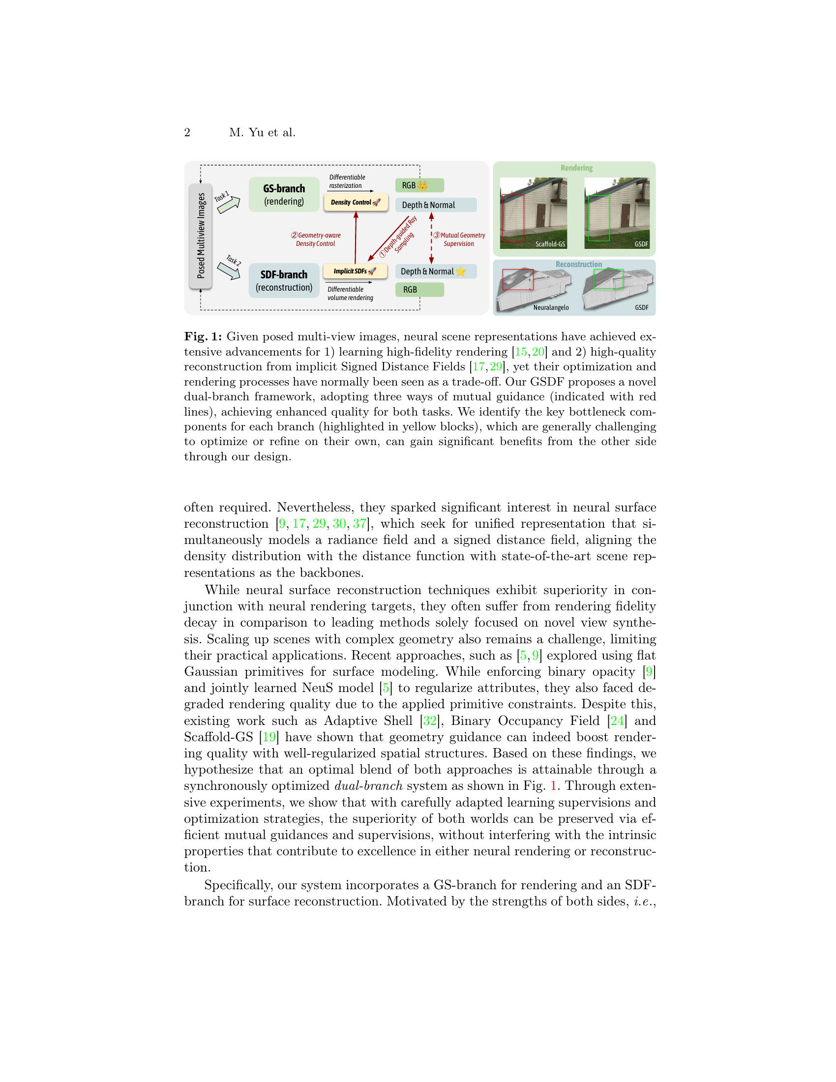 GSDF: 3DGS Meets SDF for Improved Rendering and Reconstruction - 智源社区论文