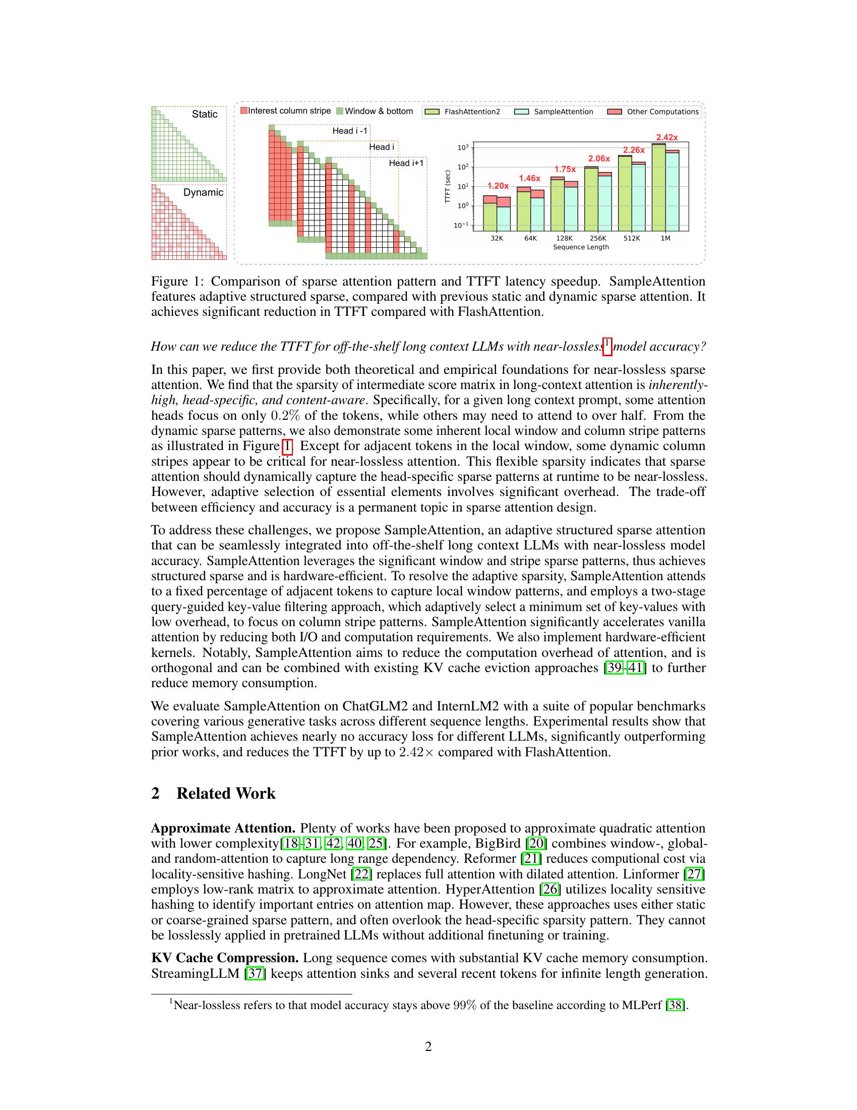 SampleAttention: Near-Lossless Acceleration of Long Context LLM Inference with Adaptive ...