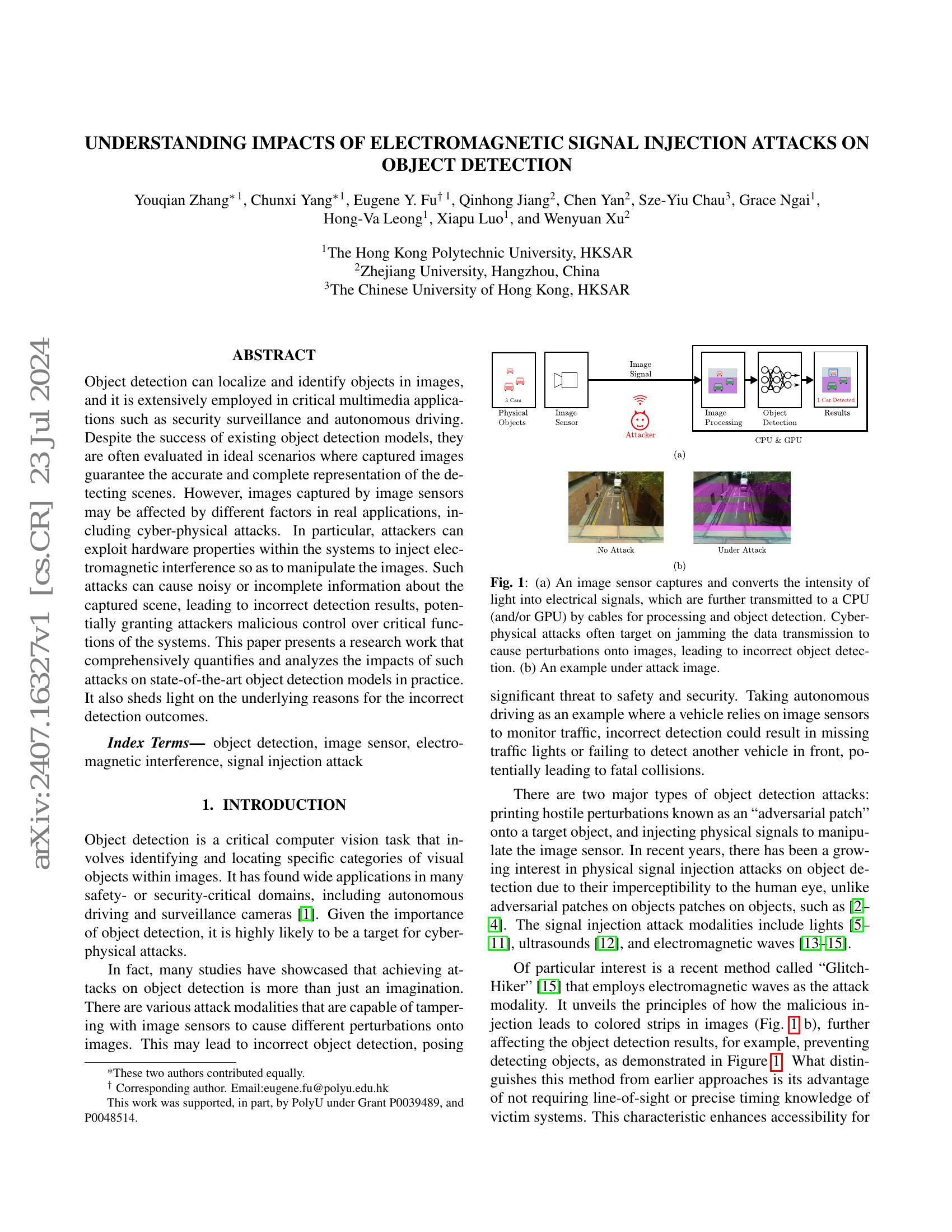 Understanding Impacts of Electromagnetic Signal Injection Attacks on ...