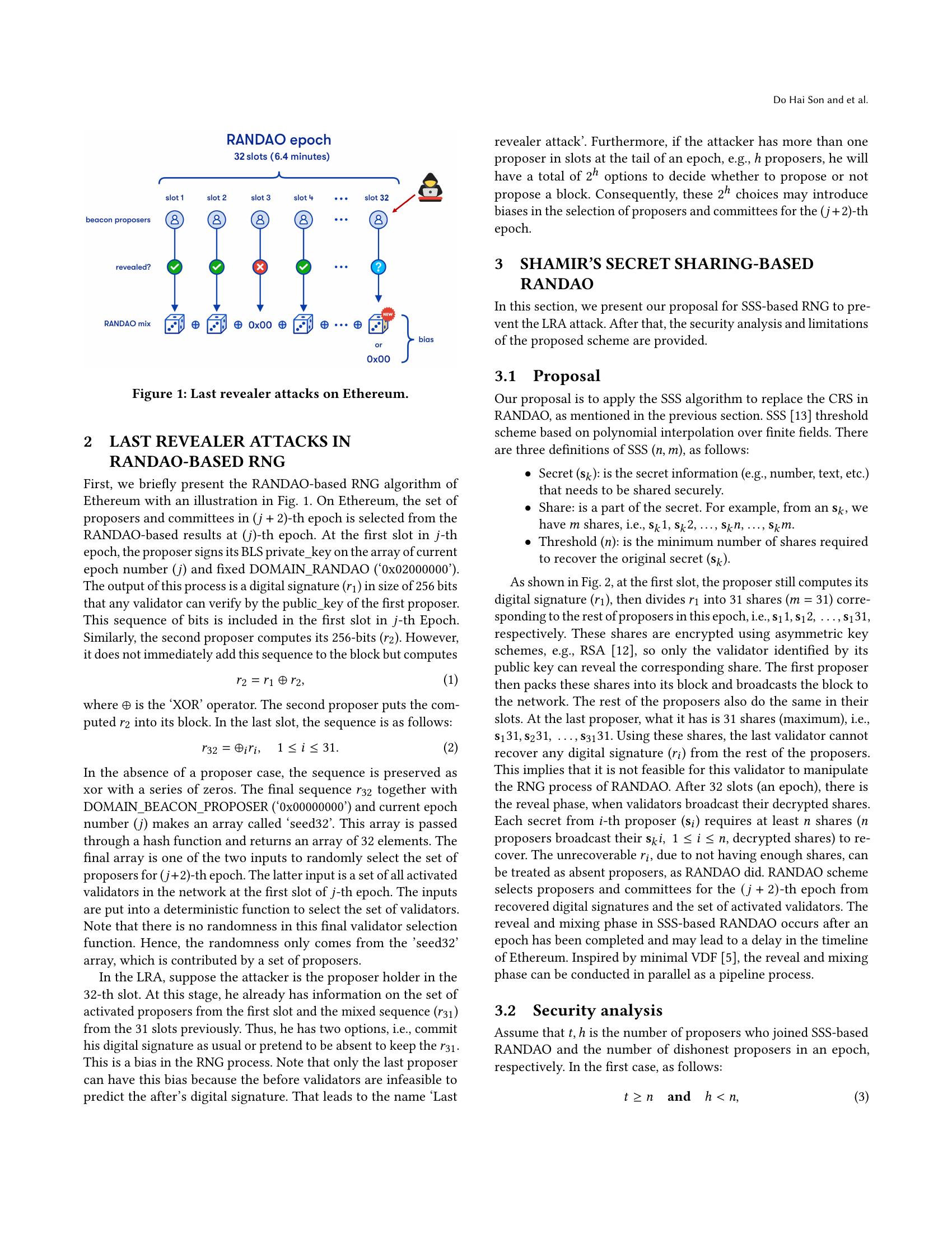 RANDAO-based RNG: Last Revealer Attacks in Ethereum 2.0 Randomness and ...