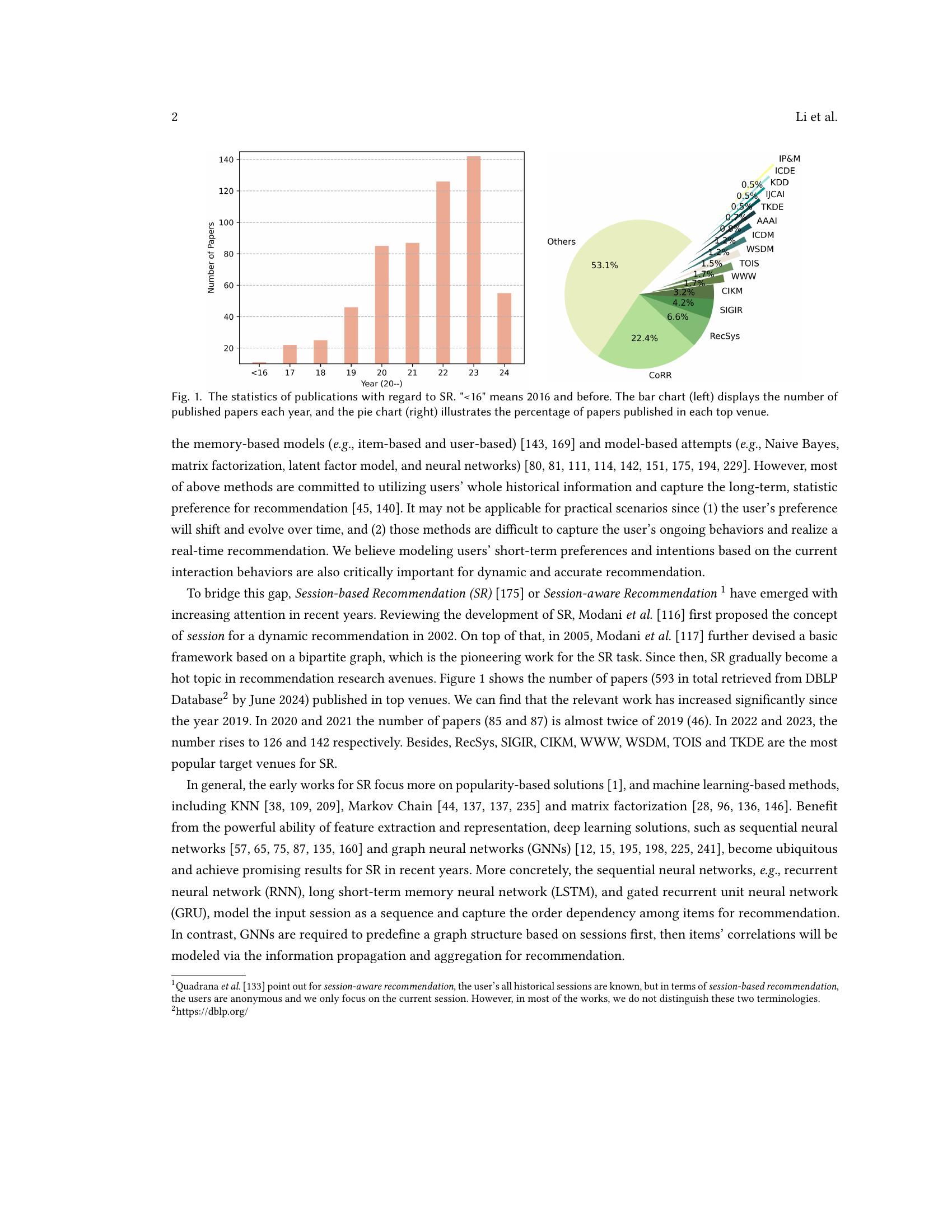 Graph and Sequential Neural Networks in Session-based Recommendation: A Survey - 智源社区论文