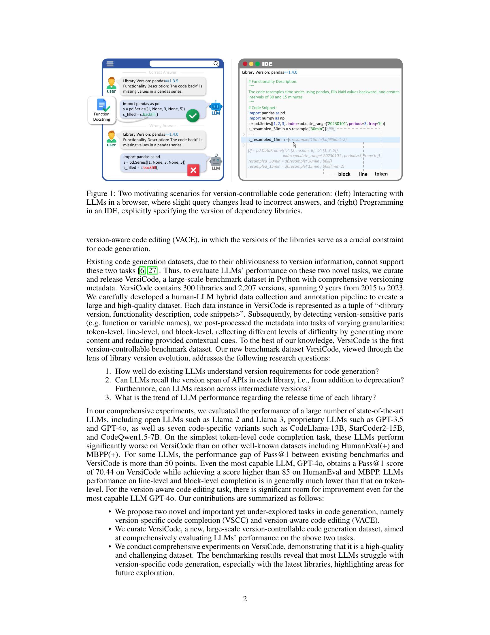 VersiCode: Towards Version-controllable Code Generation - 智源社区论文