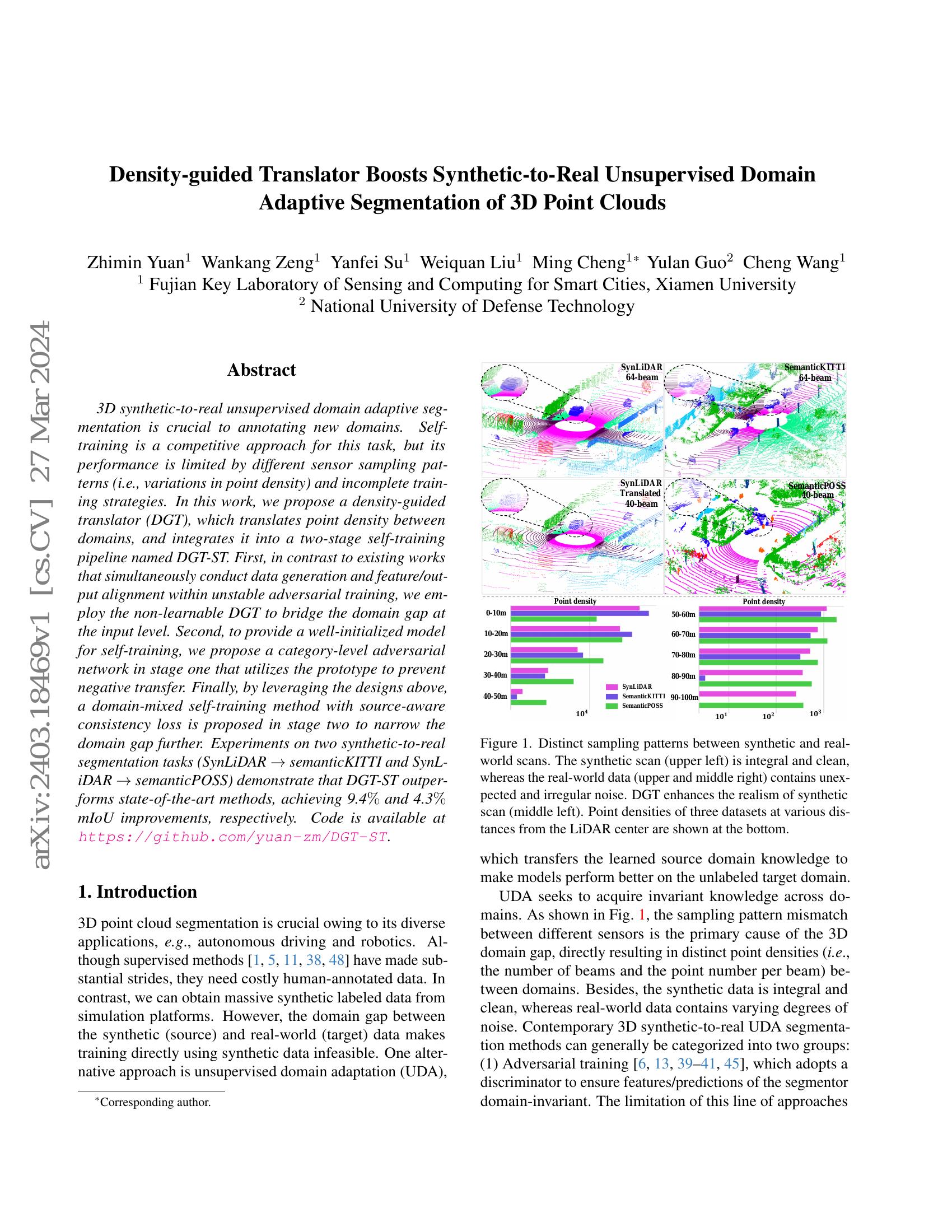 Density-guided Translator Boosts Synthetic-to-Real Unsupervised Domain Adaptive Segmentation of ...