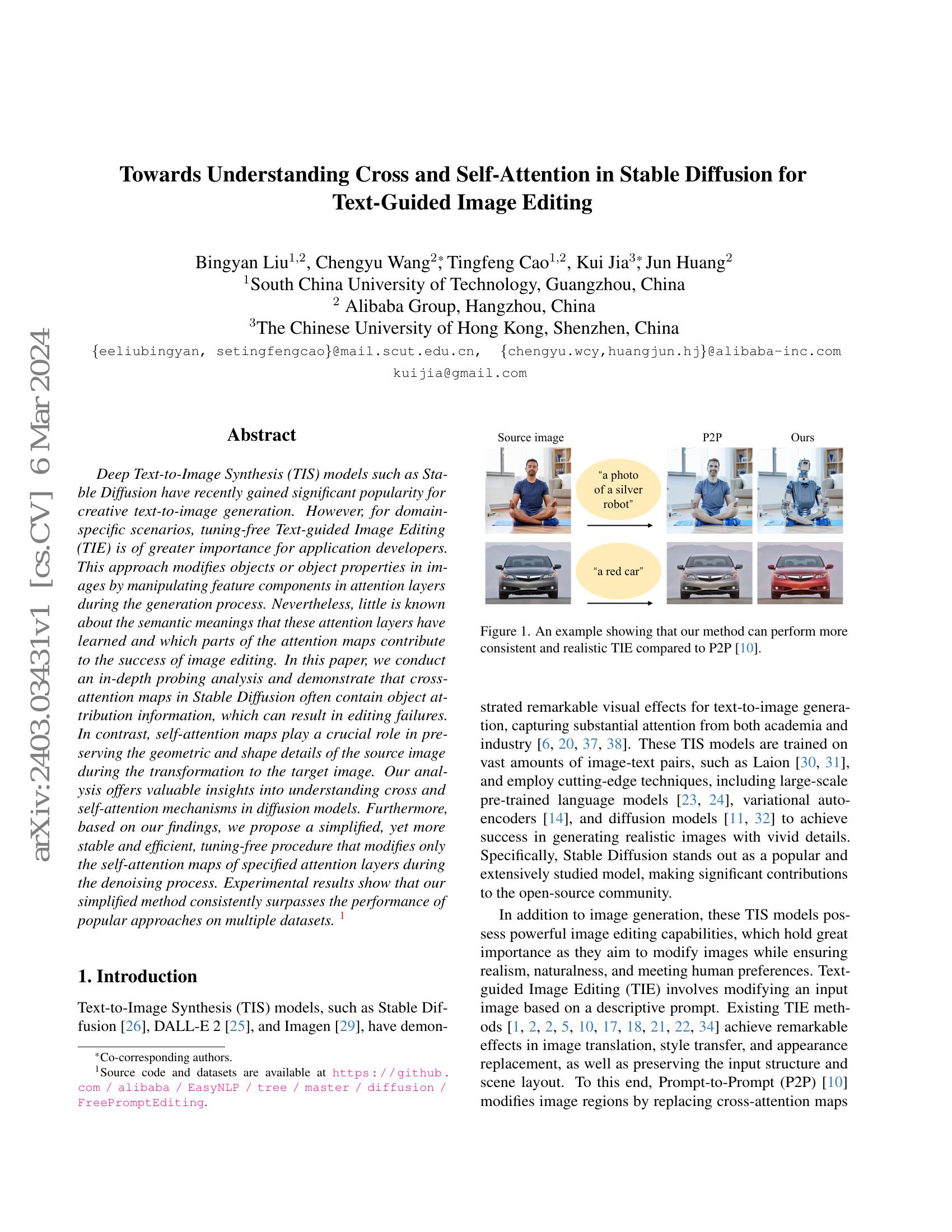Towards Understanding Cross and Self-Attention in Stable Diffusion for Text-Guided Image Editing ...