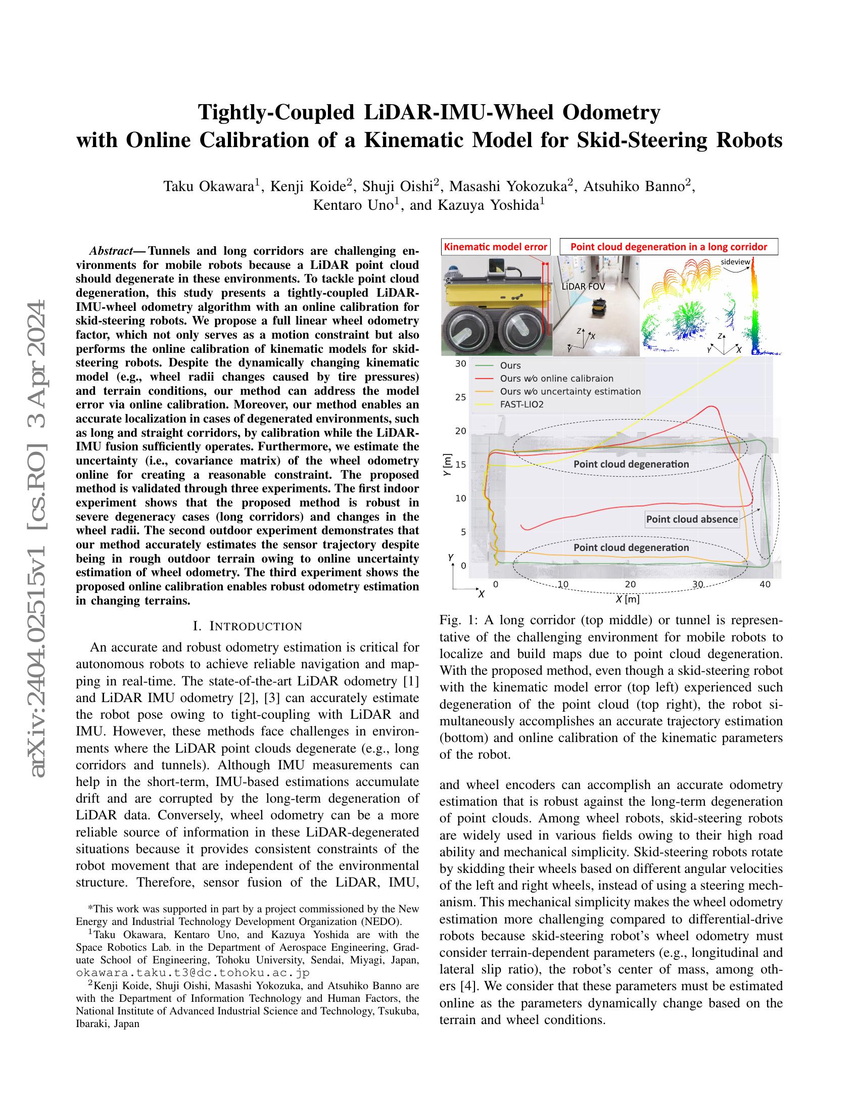 Tightly-Coupled LiDAR-IMU-Wheel Odometry with Online Calibration of a ...