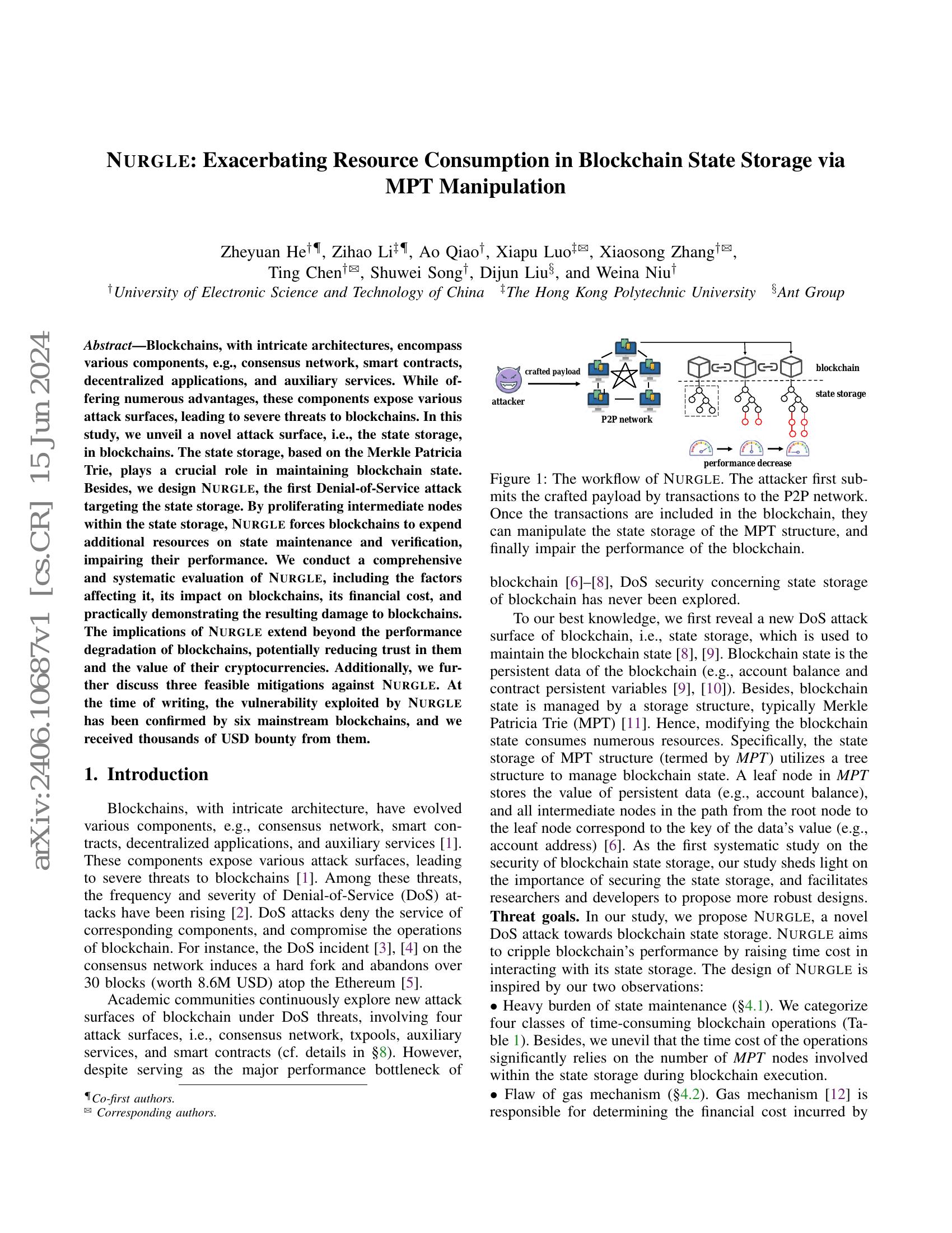 Nurgle: Exacerbating Resource Consumption in Blockchain State Storage ...