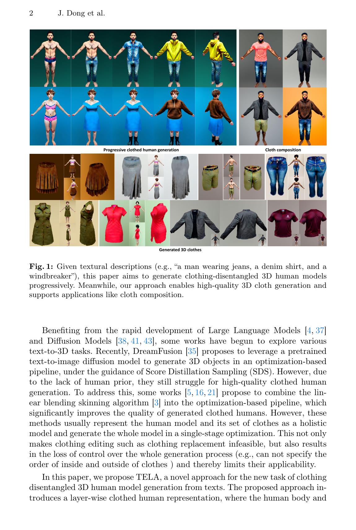 TELA: Text to Layer-wise 3D Clothed Human Generation - 智源社区论文