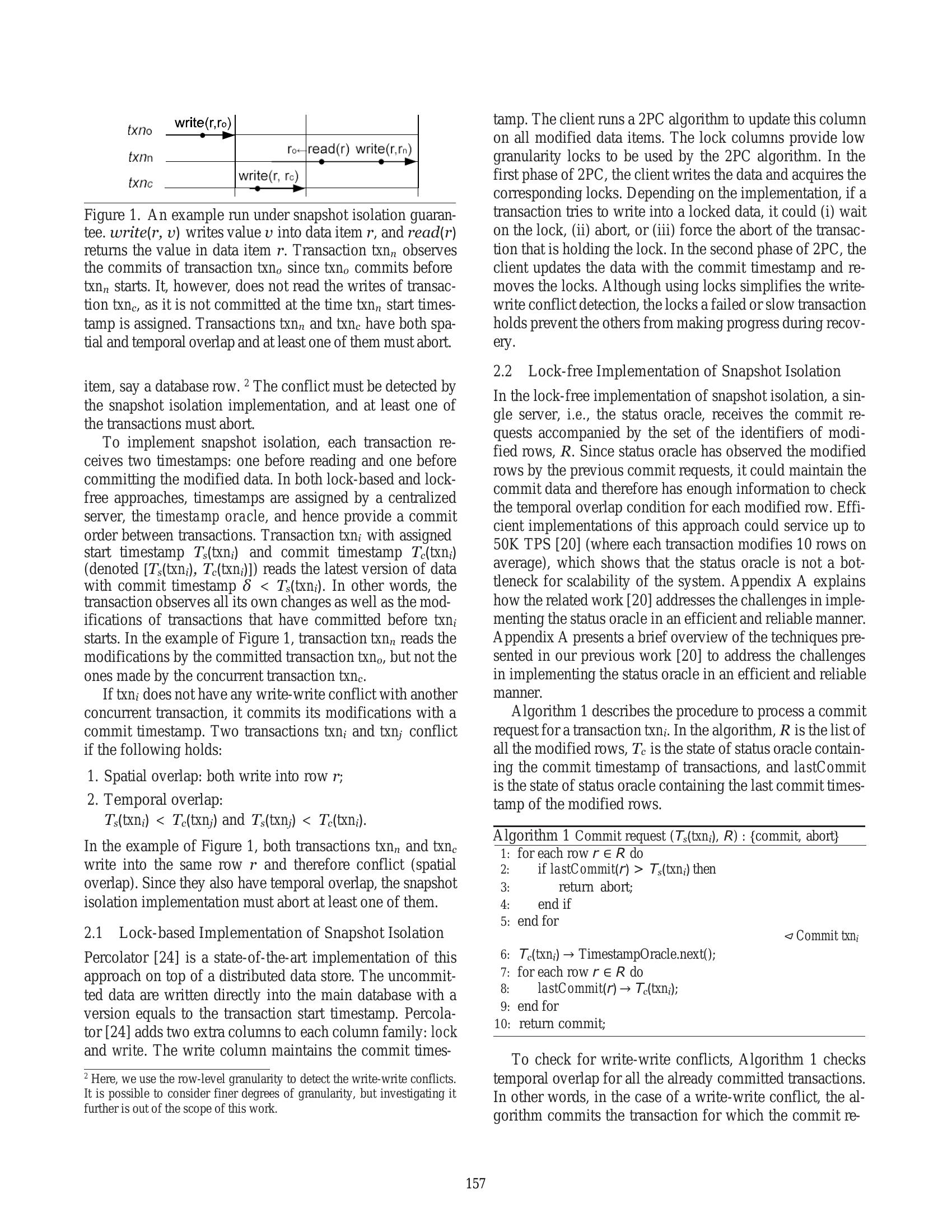 A Critique of Snapshot Isolation - 智源社区论文