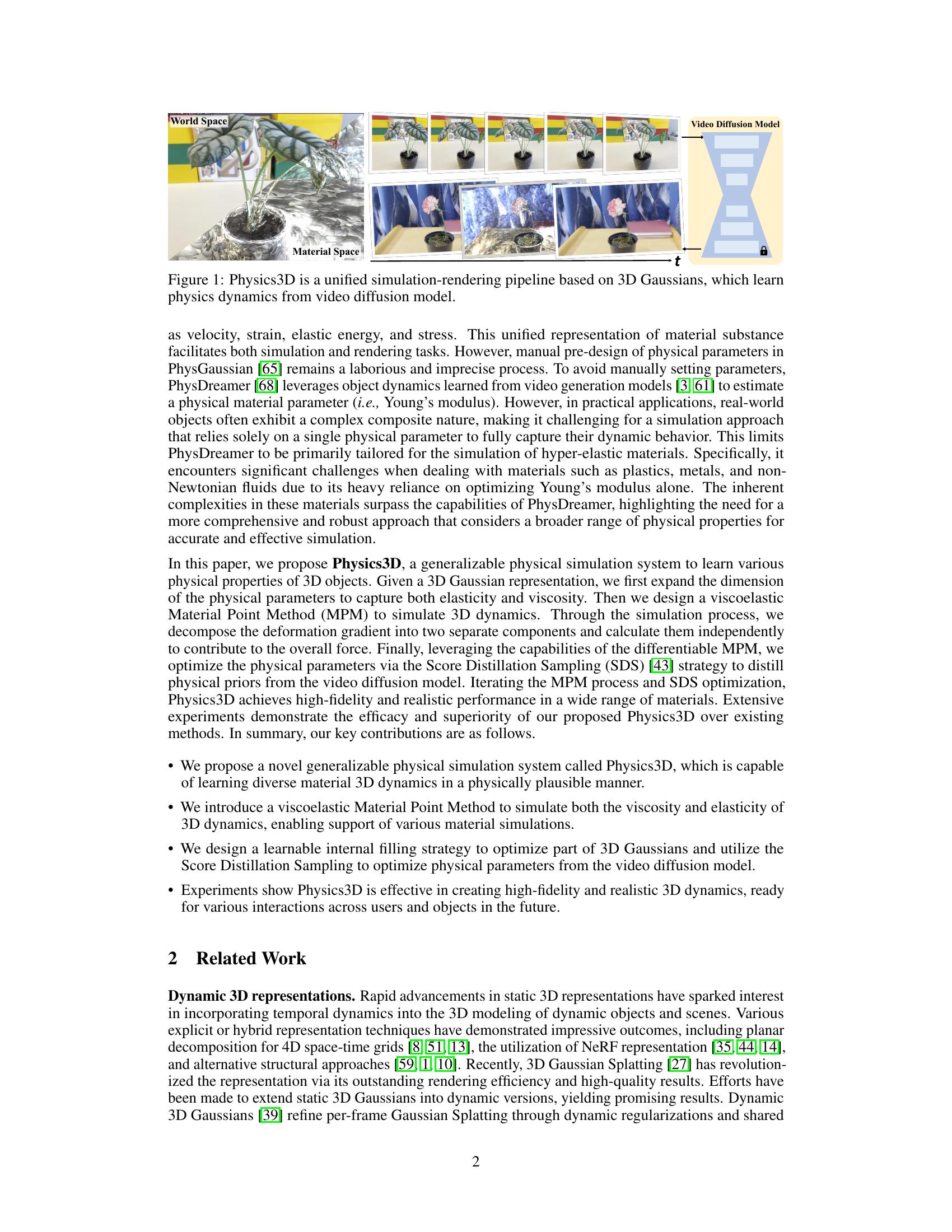 Physics3D: Learning Physical Properties of 3D Gaussians via Video Diffusion - 智源社区论文