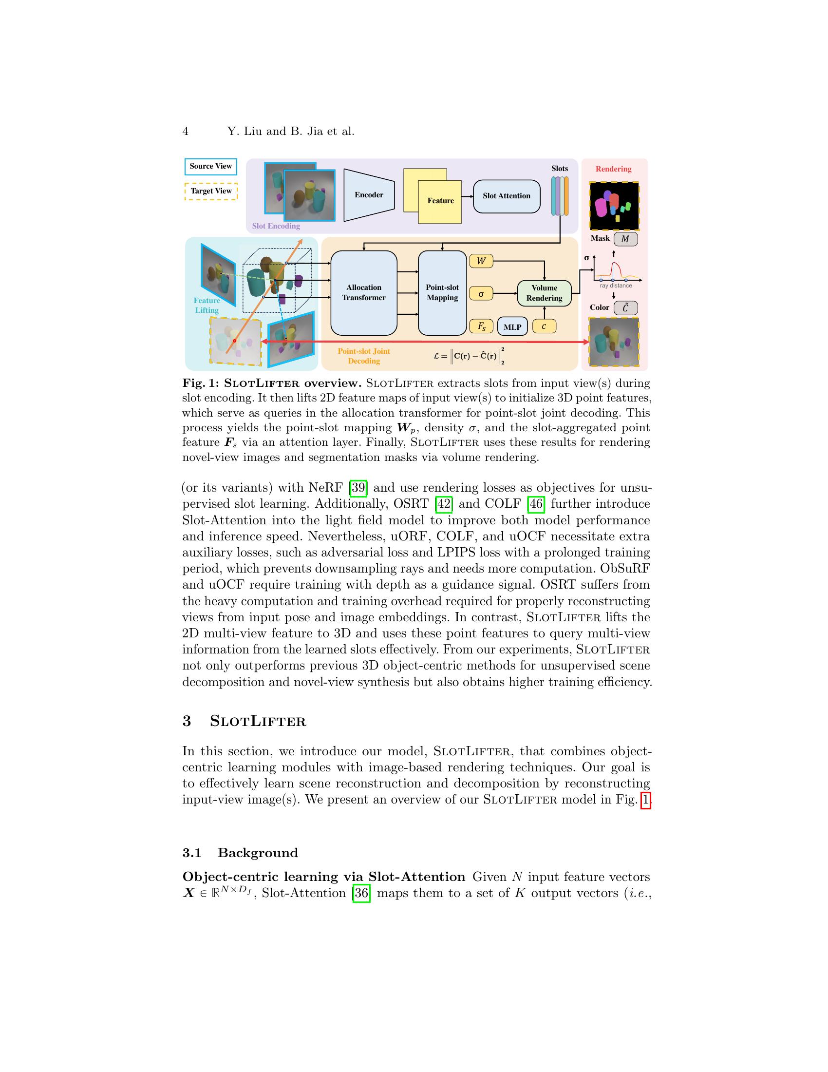 SlotLifter: Slot-guided Feature Lifting for Learning Object-centric ...