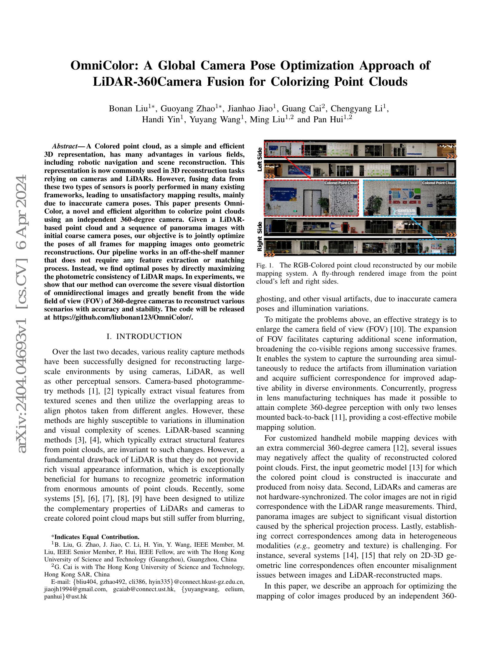 OmniColor: A Global Camera Pose Optimization Approach of LiDAR ...