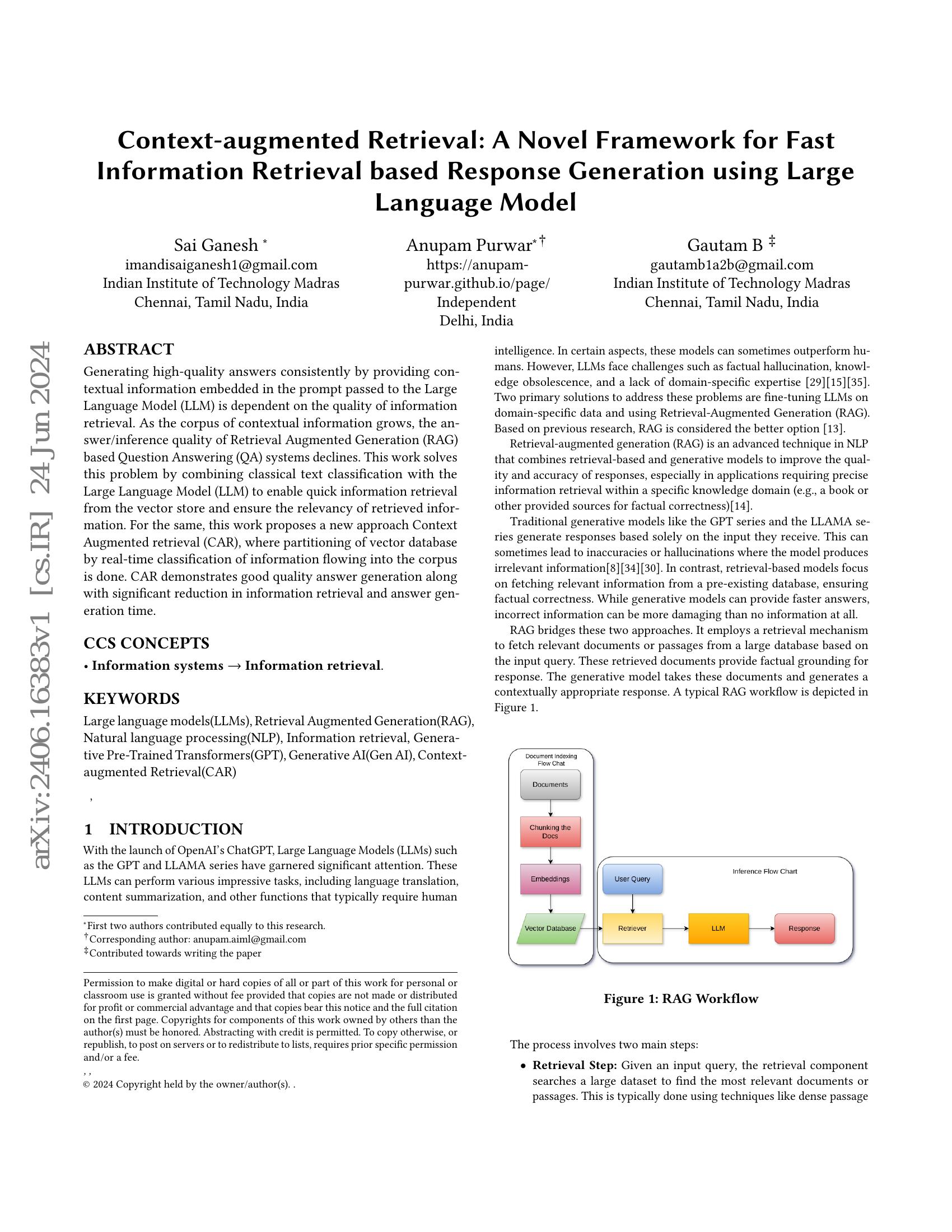 Context-augmented Retrieval: A Novel Framework for Fast Information ...