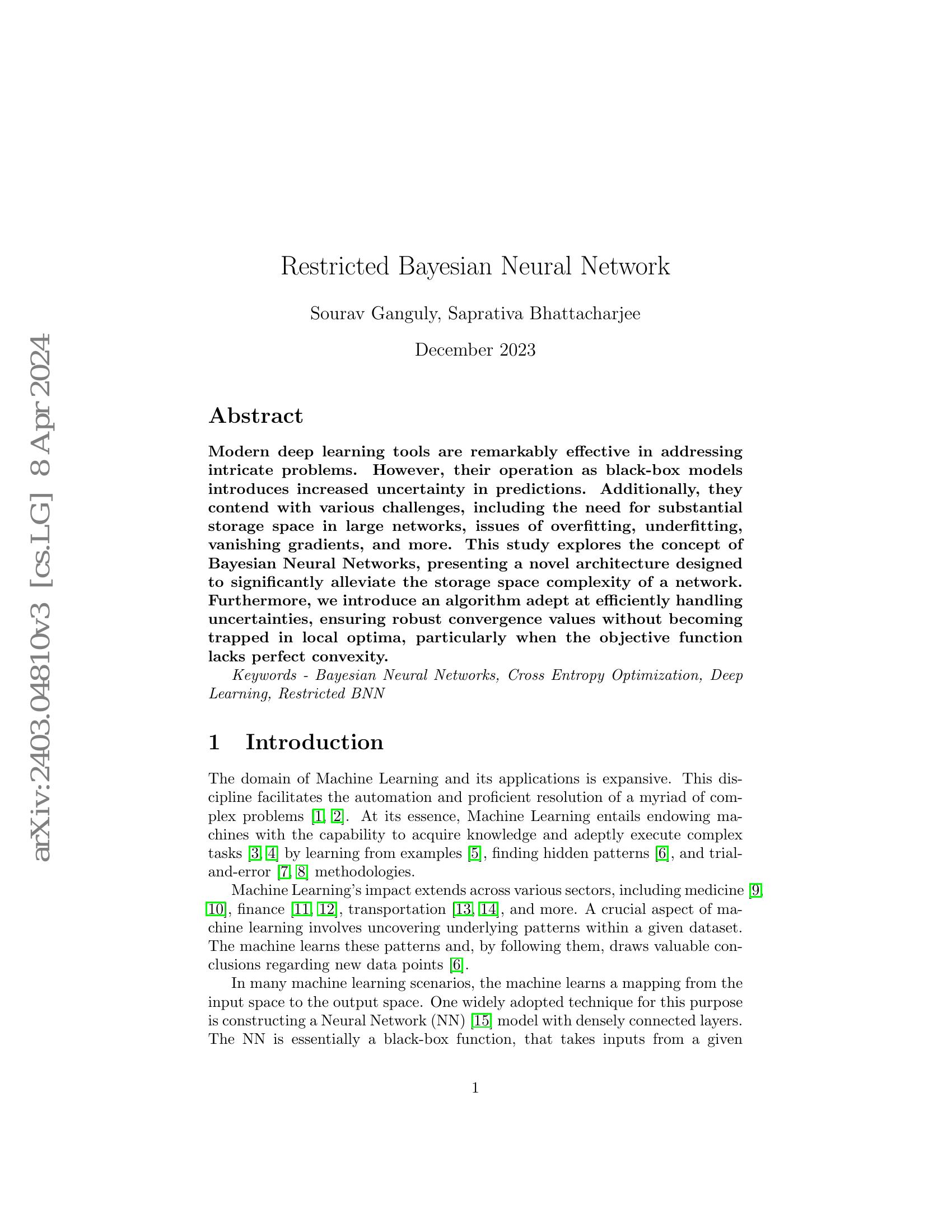 Restricted Bayesian Neural Network - 智源社区论文