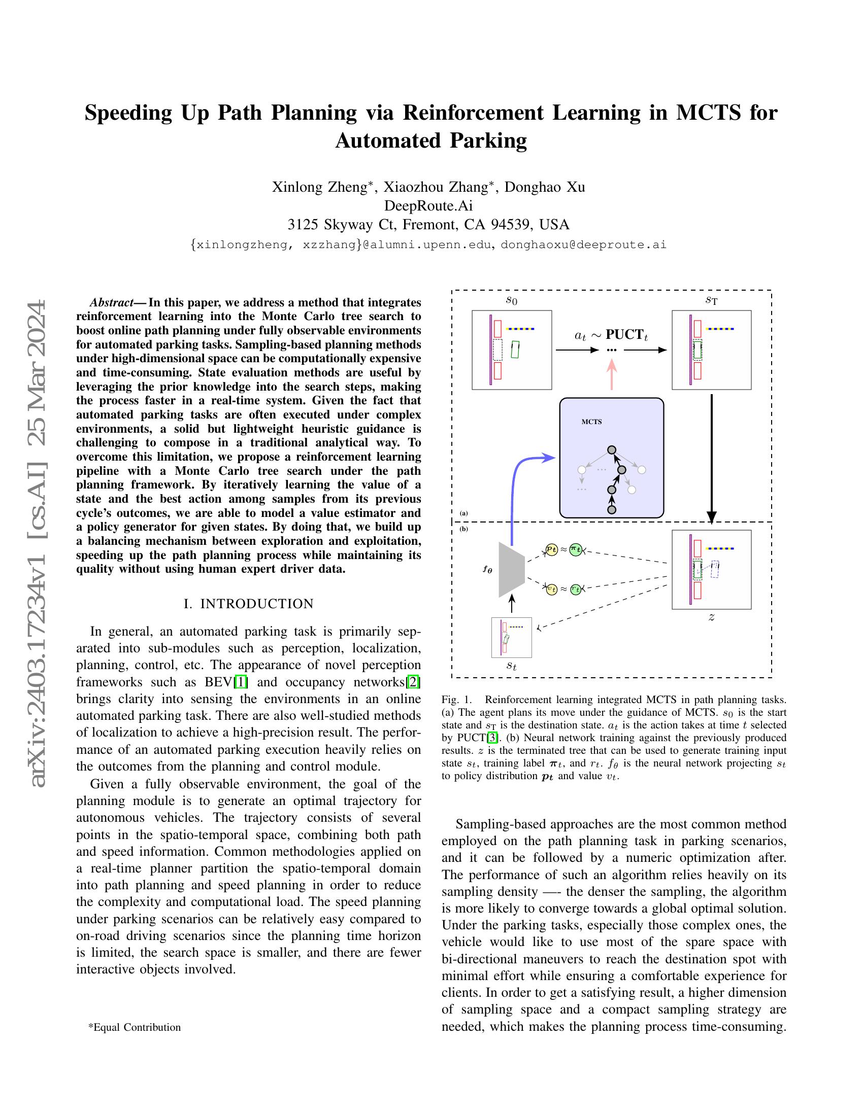 Speeding Up Path Planning via Reinforcement Learning in MCTS for ...