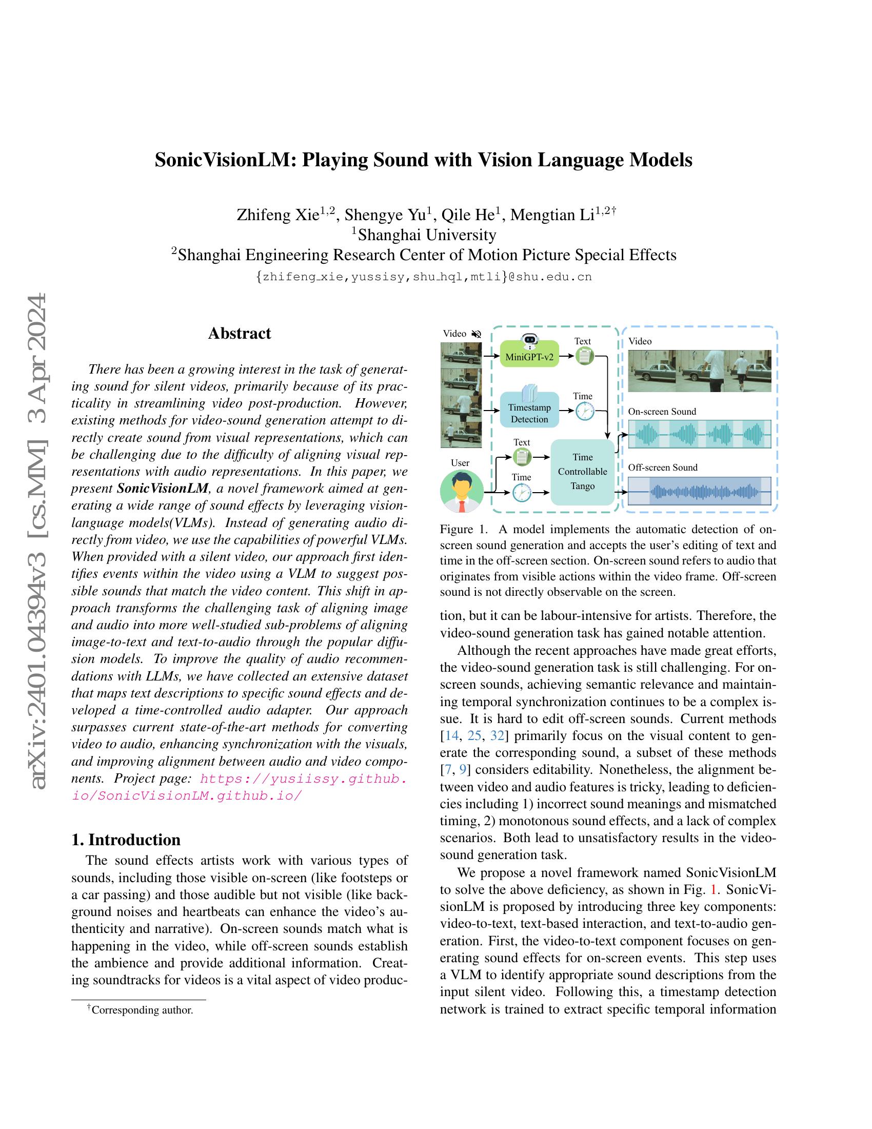 SonicVisionLM: Playing Sound with Vision Language Models - 智源社区论文