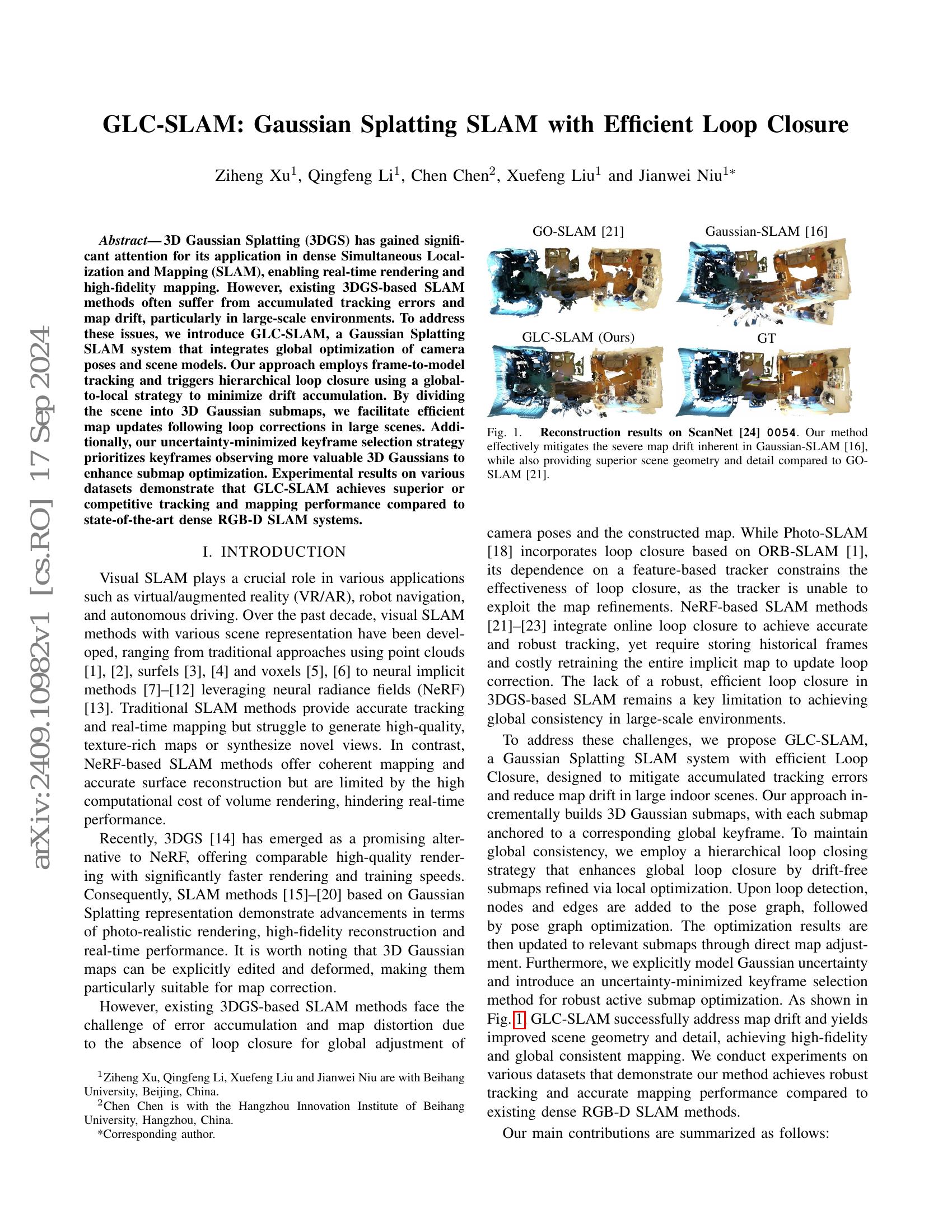 GLC-SLAM: Gaussian Splatting SLAM with Efficient Loop Closure - 智源社区论文