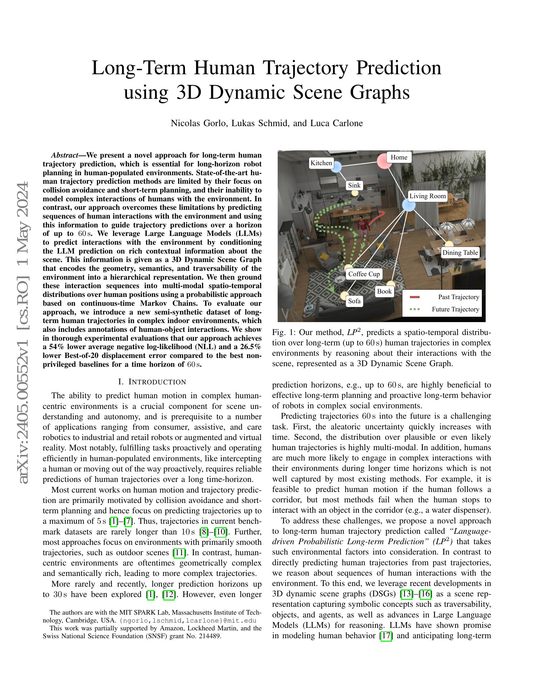 Long-Term Human Trajectory Prediction using 3D Dynamic Scene Graphs - 智源社区论文