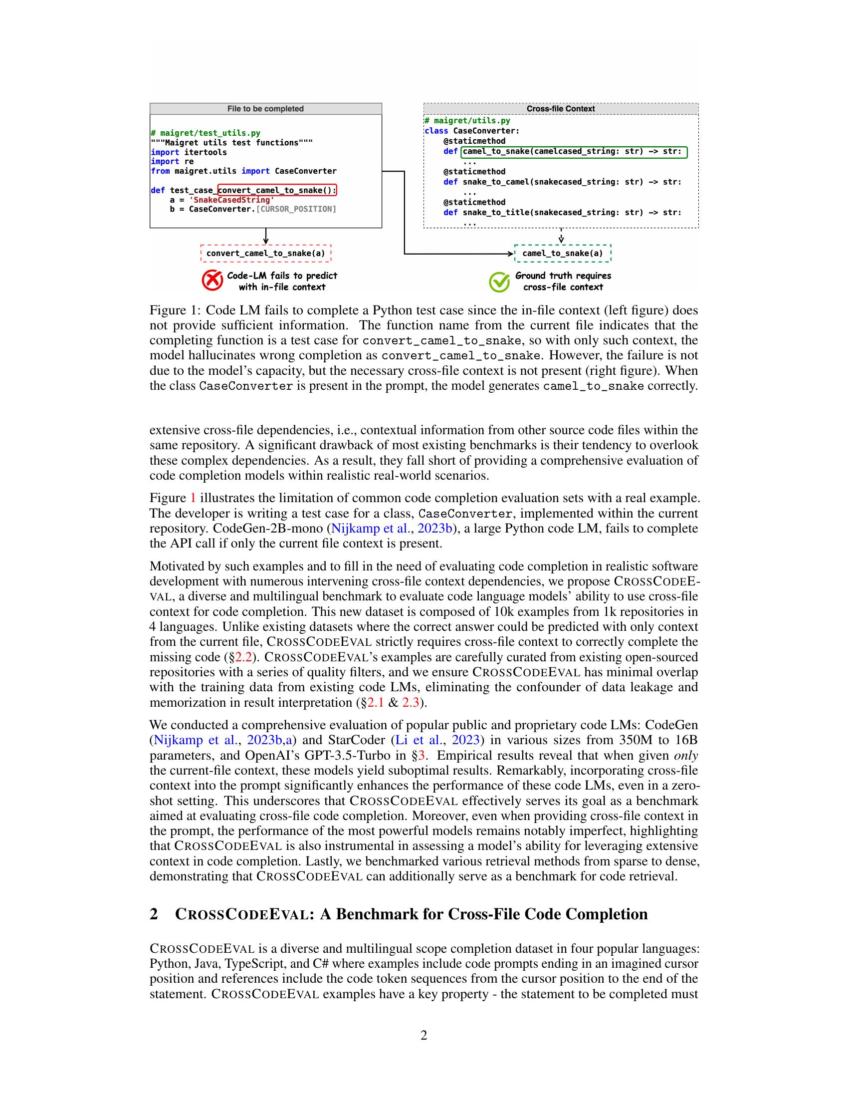 CrossCodeEval: A Diverse and Multilingual Benchmark for Cross-File Code Completion - 智源社区论文
