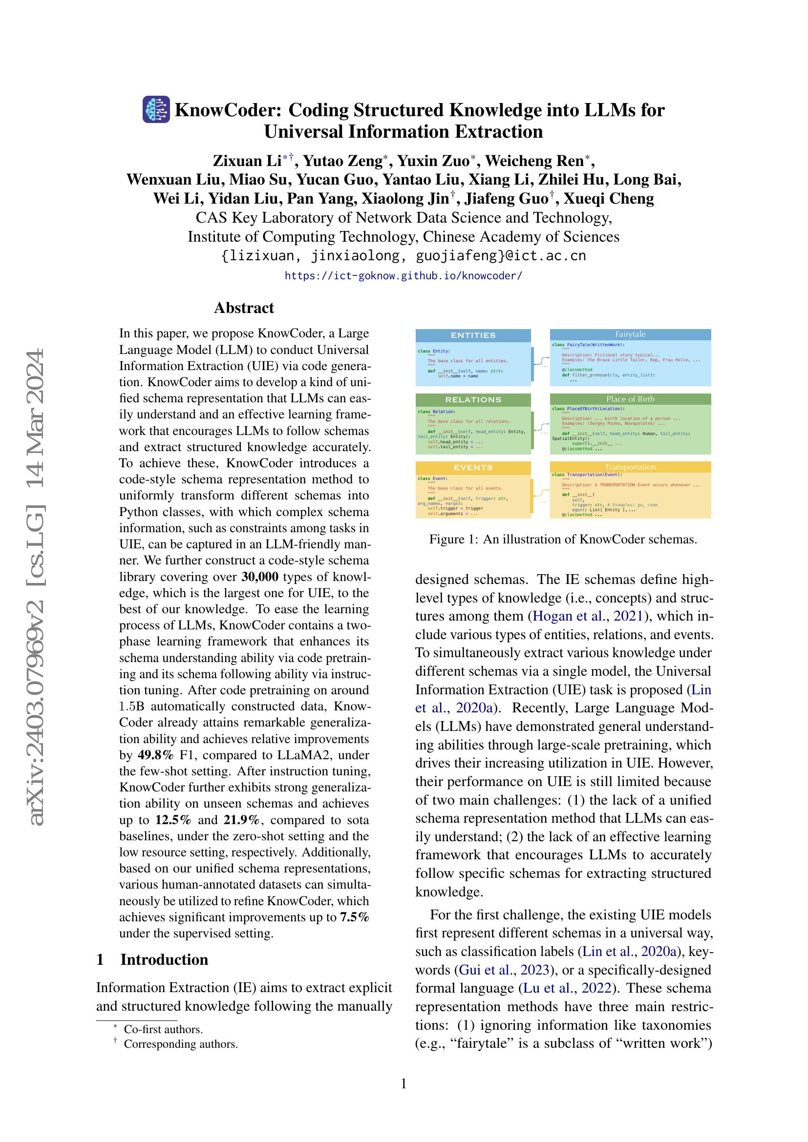 KnowCoder: Coding Structured Knowledge into LLMs for Universal Information Extraction - 智源社区论文