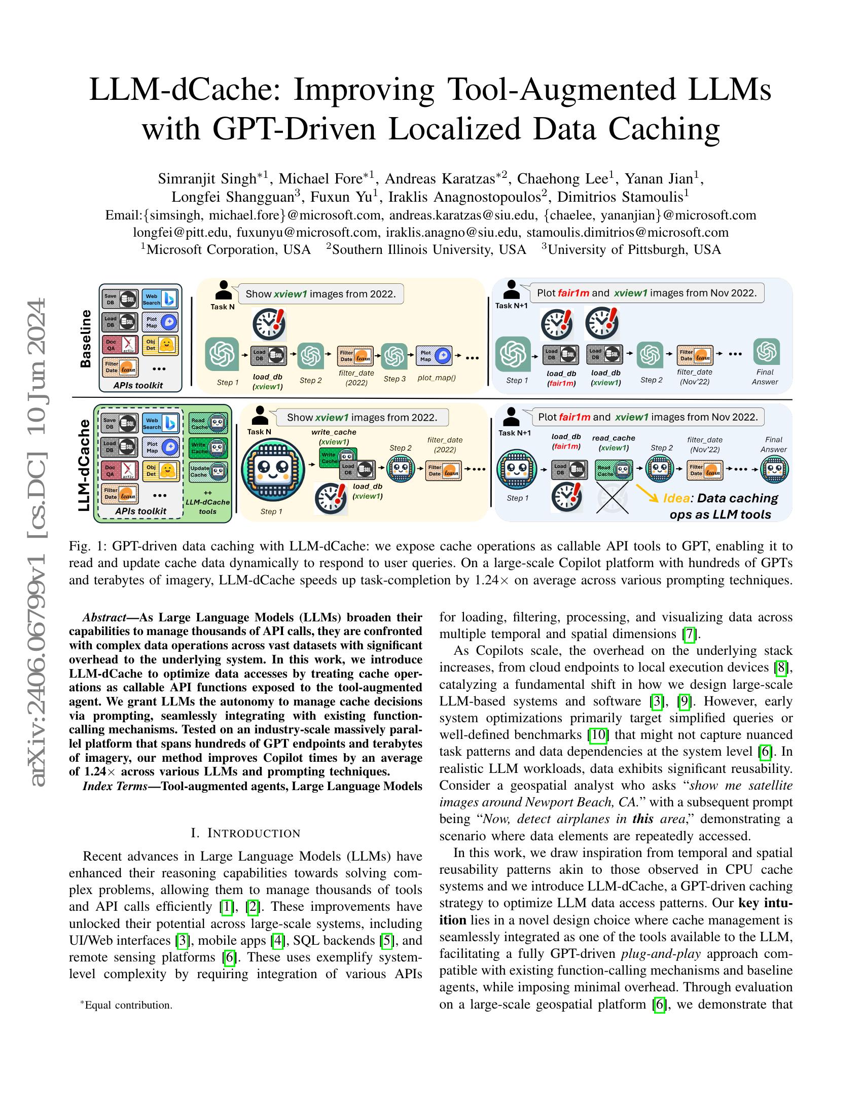 LLM-dCache: Improving Tool-Augmented LLMs with GPT-Driven Localized ...