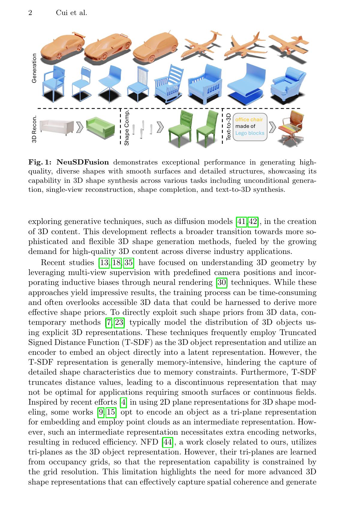 NeuSDFusion: A Spatial-Aware Generative Model for 3D Shape Completion, Reconstruction, and ...