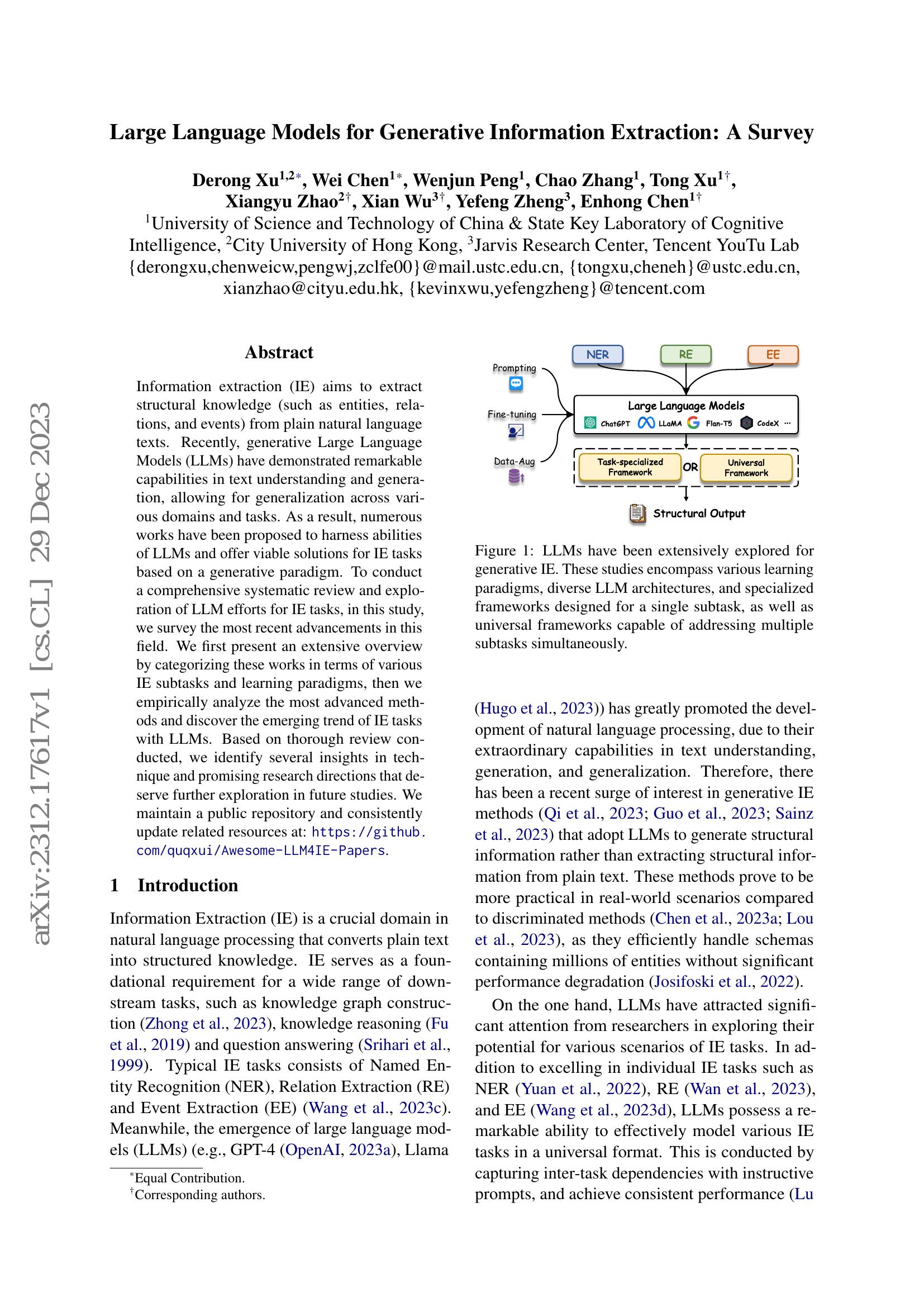 Large Language Models for Generative Information Extraction: A Survey ...