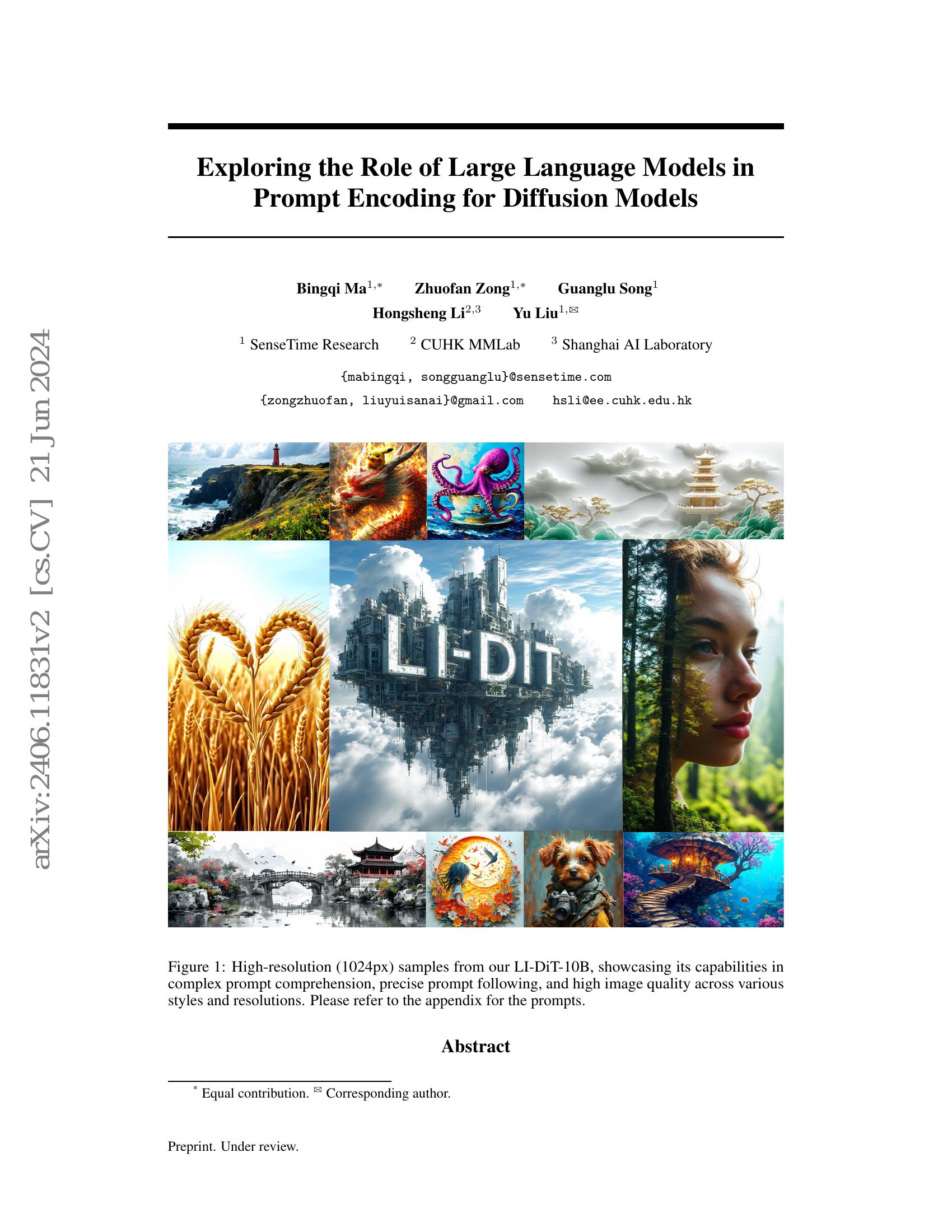 Exploring the Role of Large Language Models in Prompt Encoding for ...