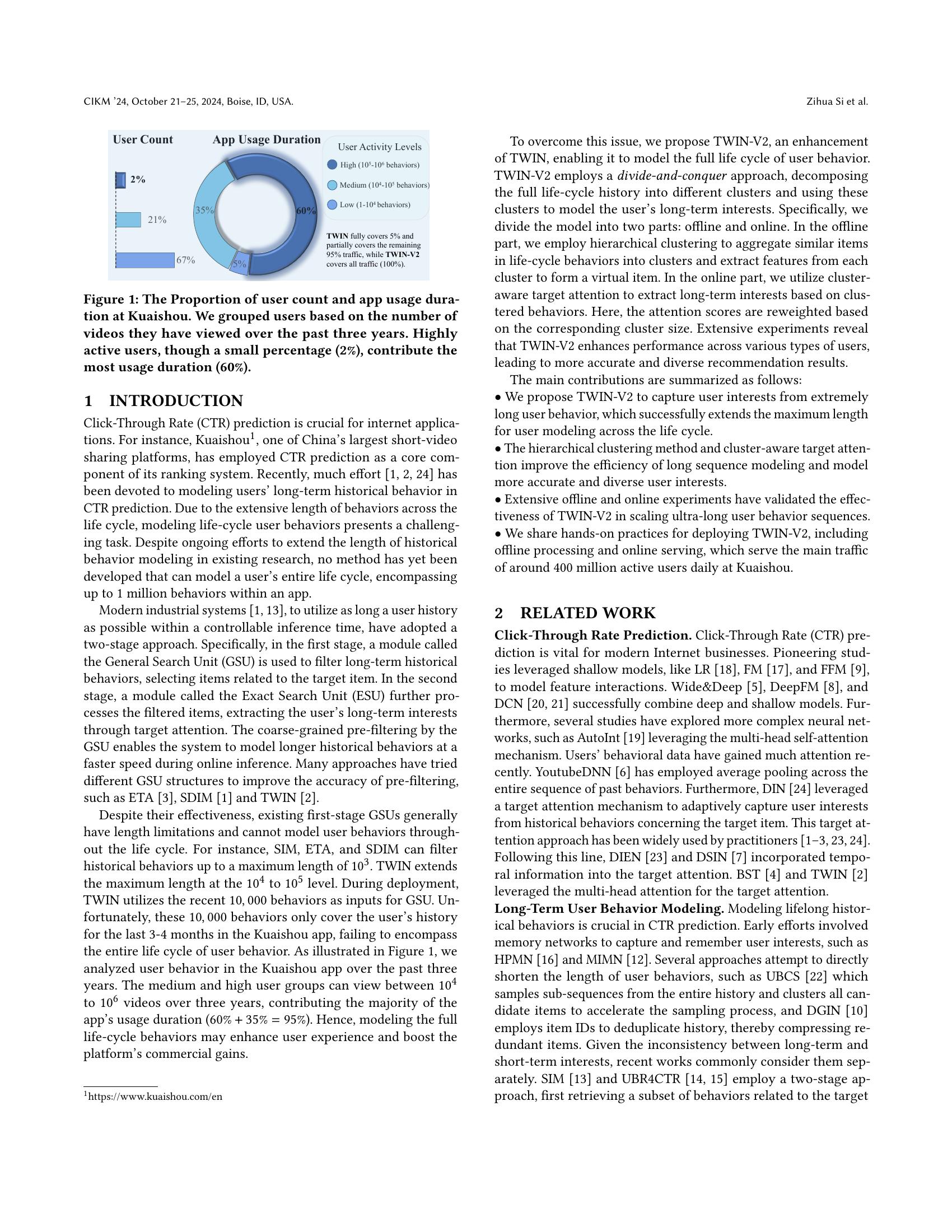 TWIN V2: Scaling Ultra-Long User Behavior Sequence Modeling for ...